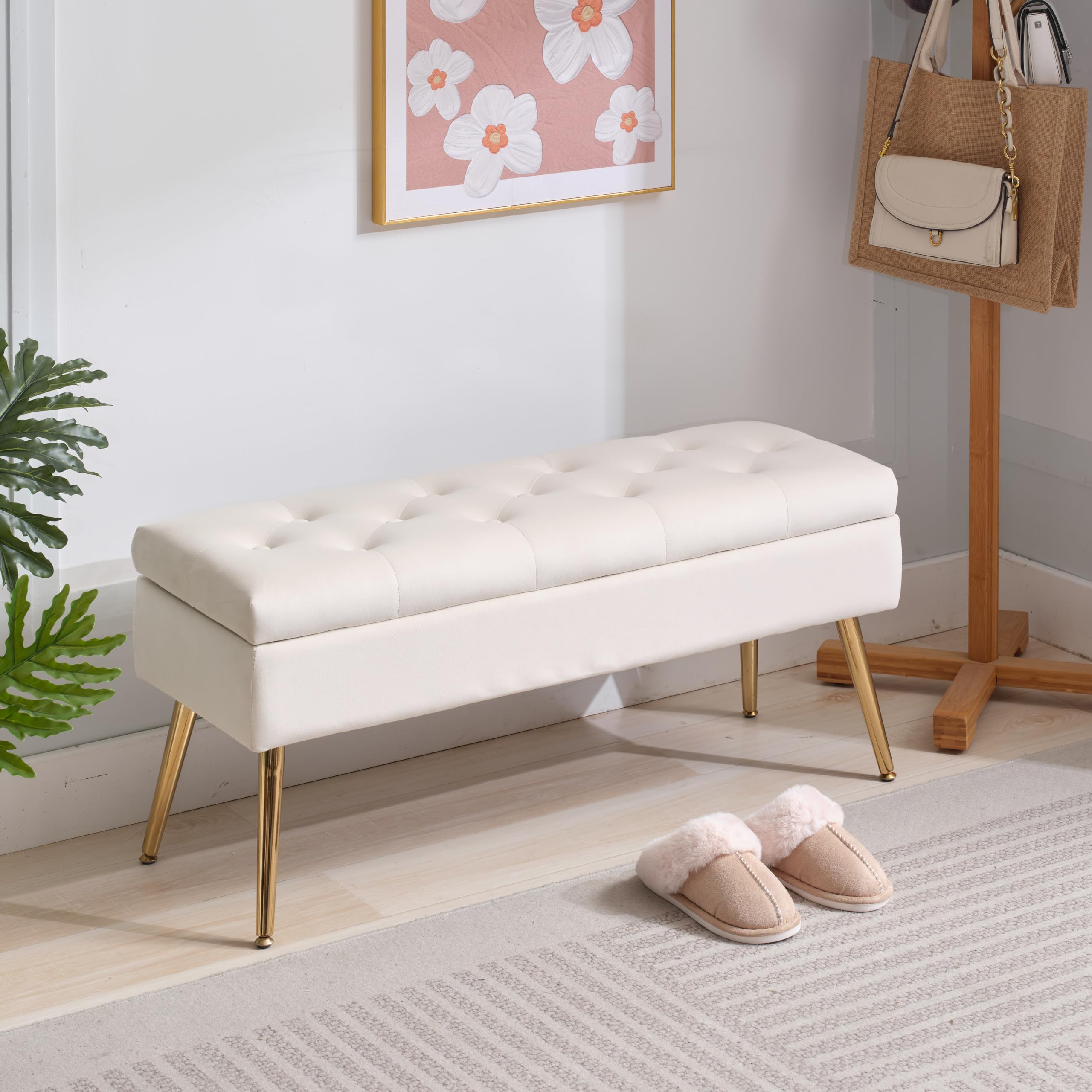 Amazon.com: SNOWDROP Storage Bench-Entryway Bench,Ottoman for Bedroom ...
