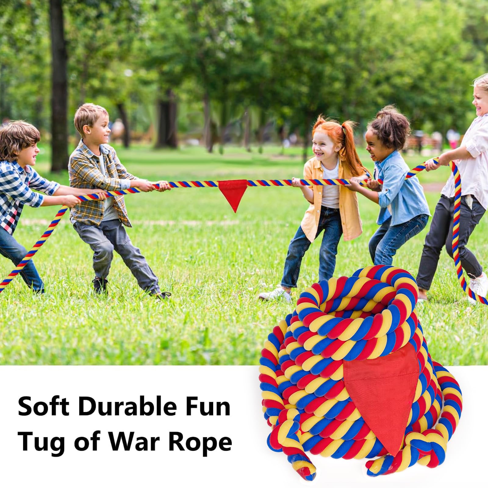 Snapklik.com : Field Day Tug Of War Rope For Kids And Adults 75FT ...