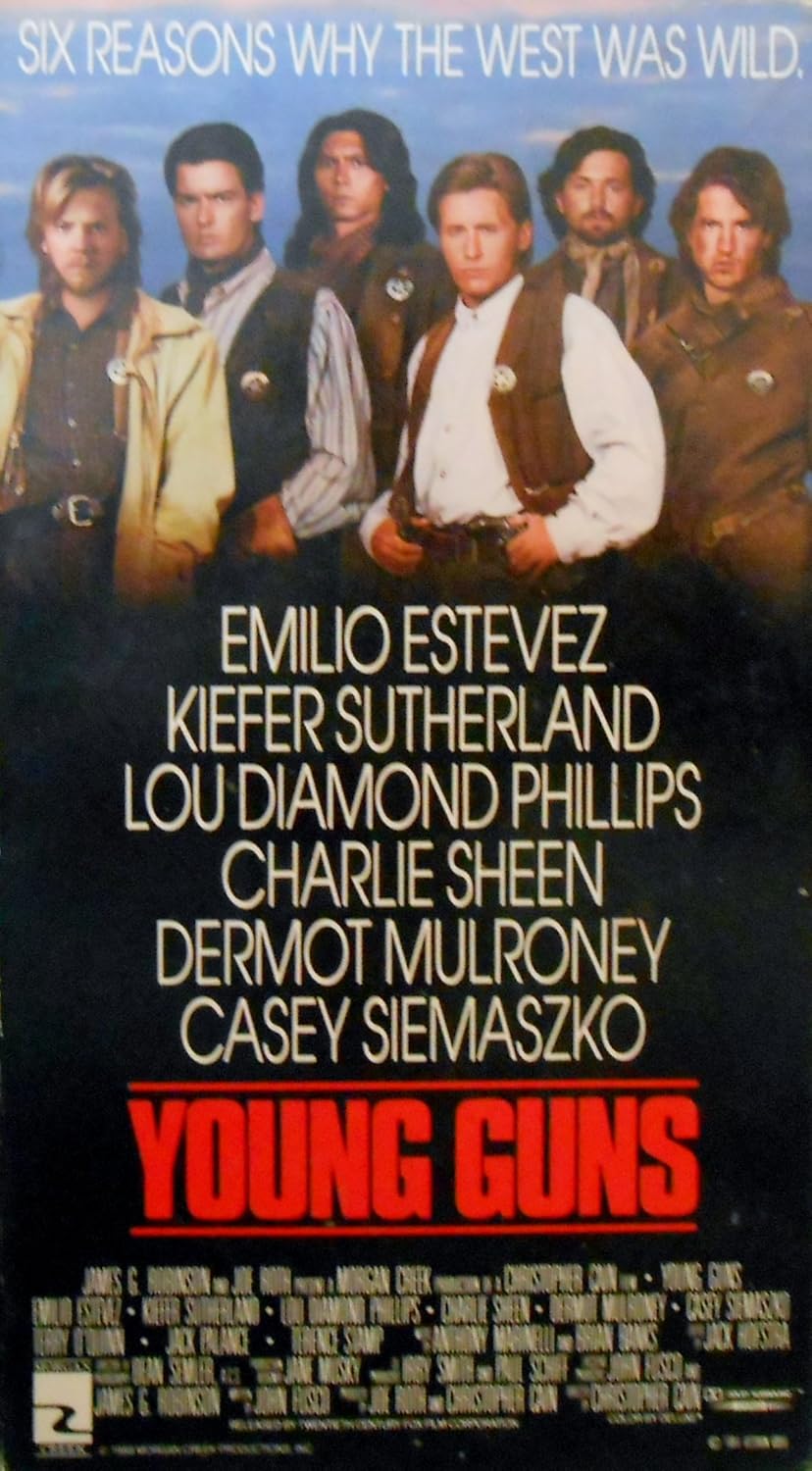 Young Guns [VHS] [Import]: Amazon.co.uk: Estevez, Sutherland, Phillips ...