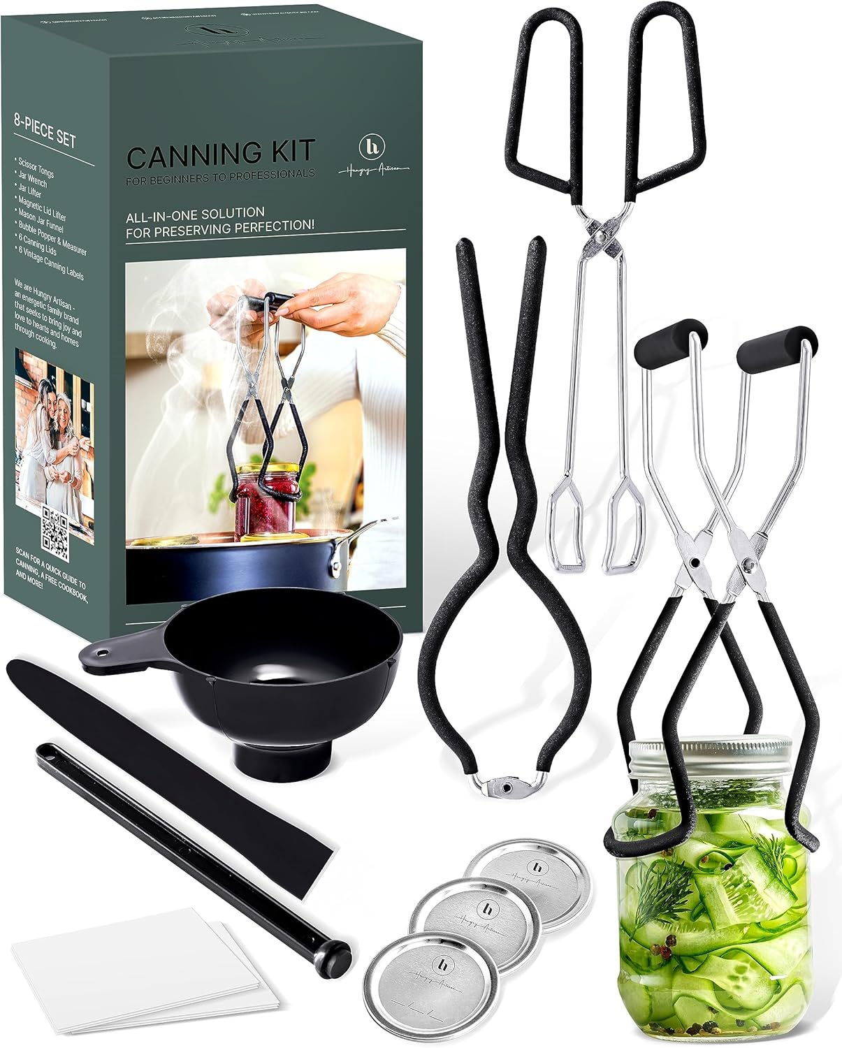 Amazon.com: Canning Supplies Set of 8 – Canning Kit for Beginners ...