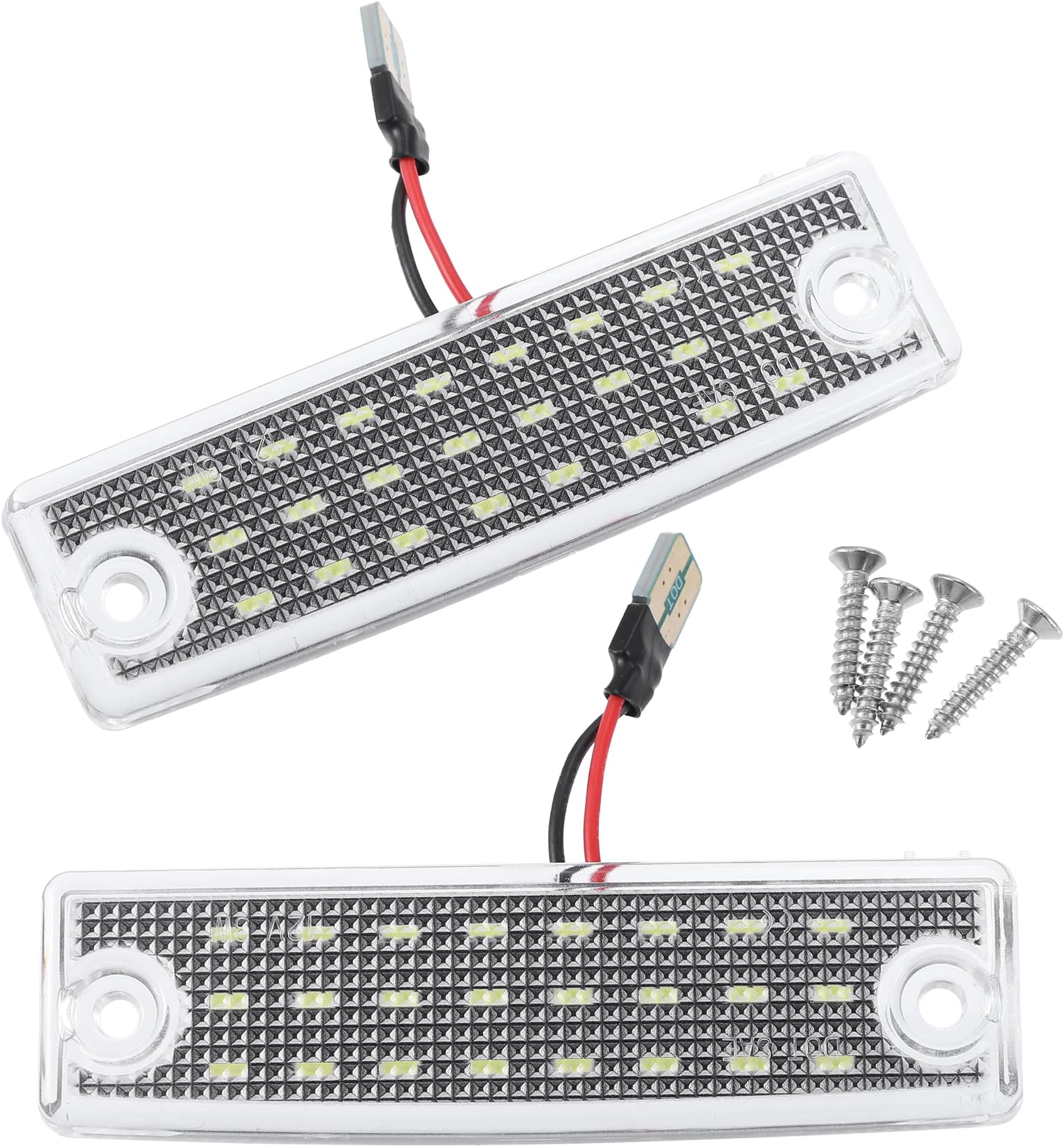 Amazon.com: X AUTOHAUX 2pcs LED License Plate Light Lamp Assembly for ...