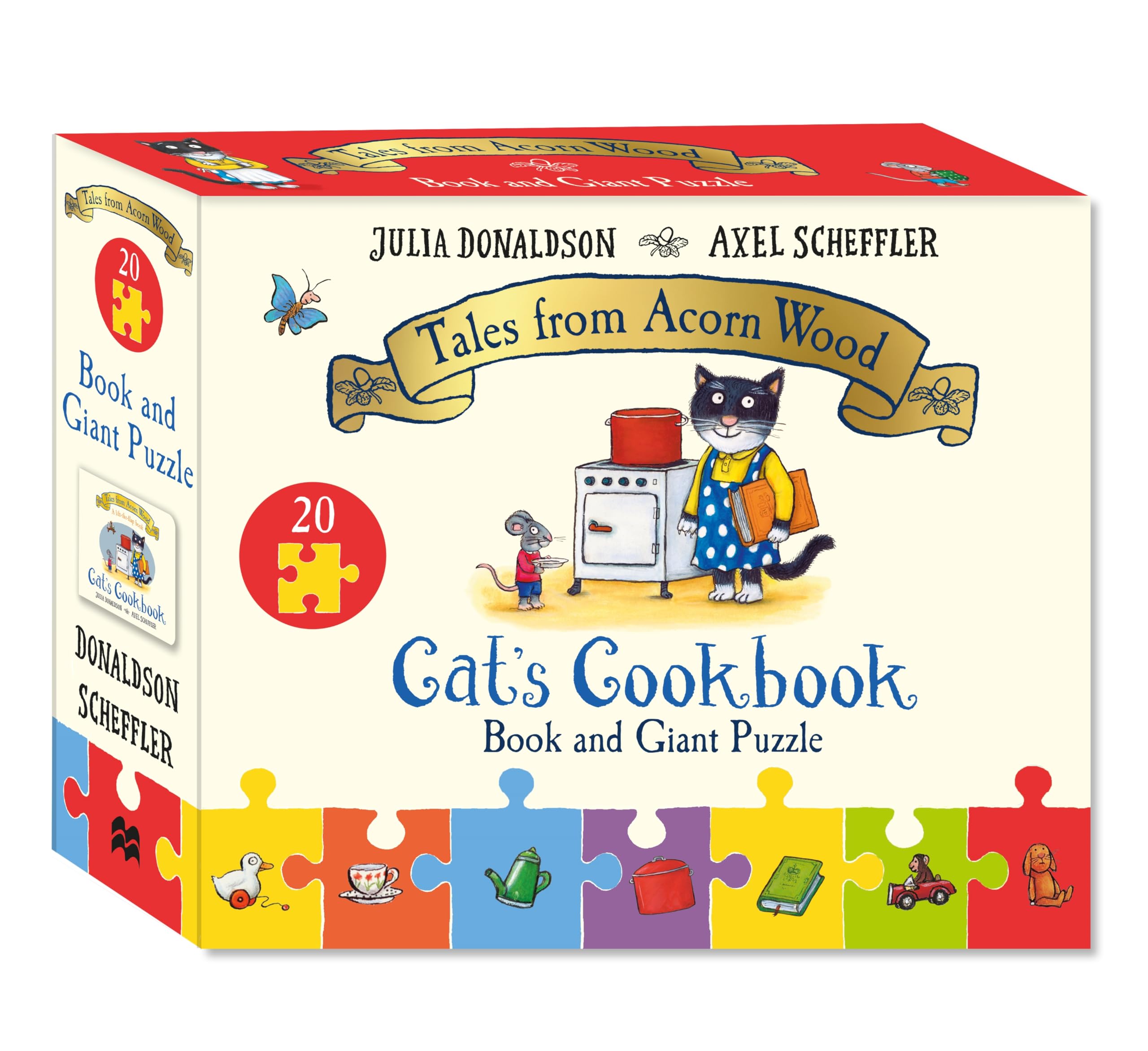 Cat's Cookbook Book and Giant Puzzle Gift Set : Donaldson, Julia ...