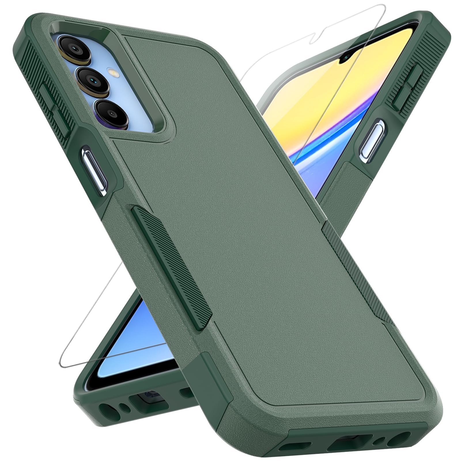 Amazon.com: for Samsung Galaxy A15 5G Case: Dual Layer Protective Heavy ...