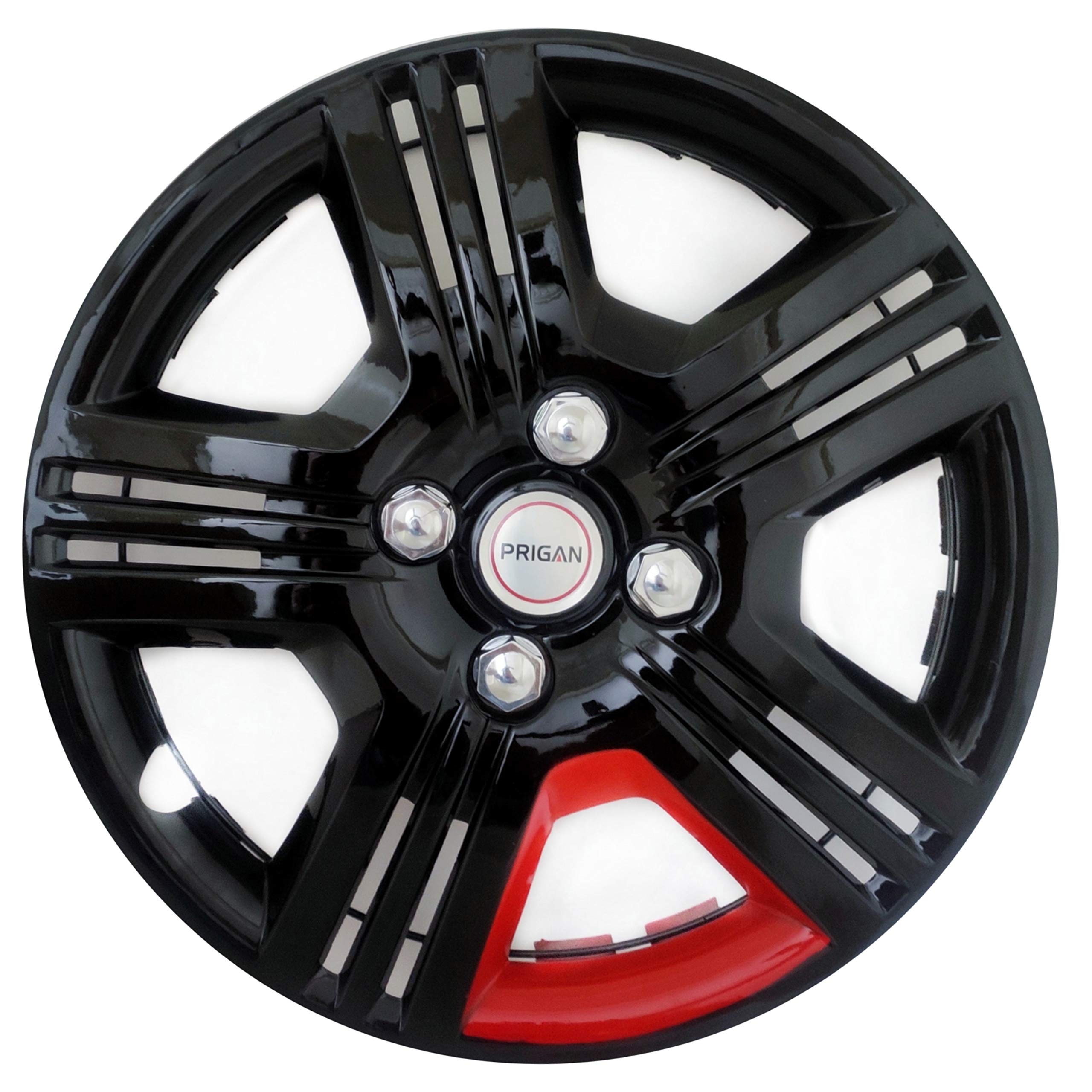 Buy PRIGAN Premium Quality, Black Red 14 Inch Wheel Cover (Available in ...