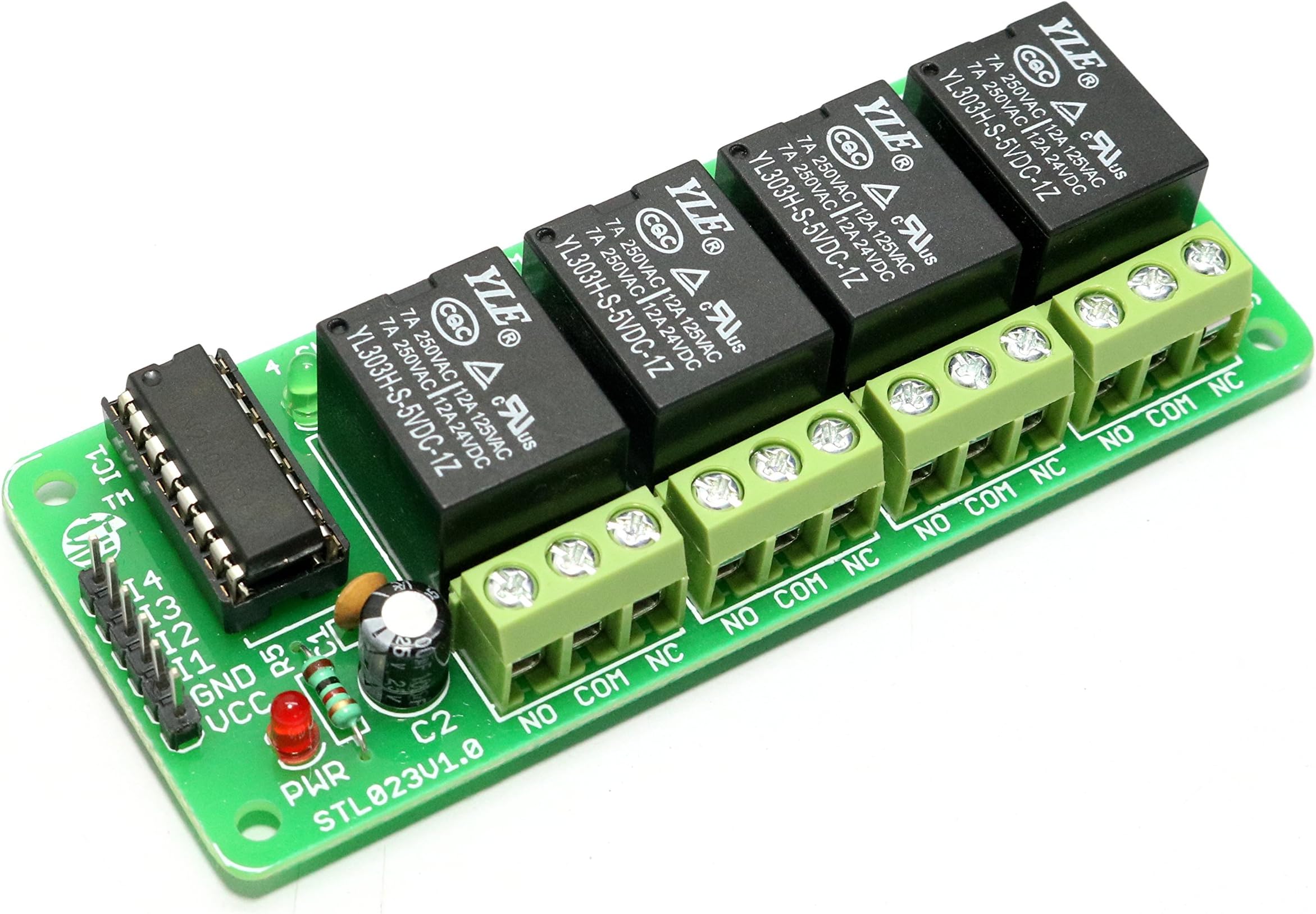 Silicon TechnoLabs 5V four channel relay module : Amazon.in: Industrial ...