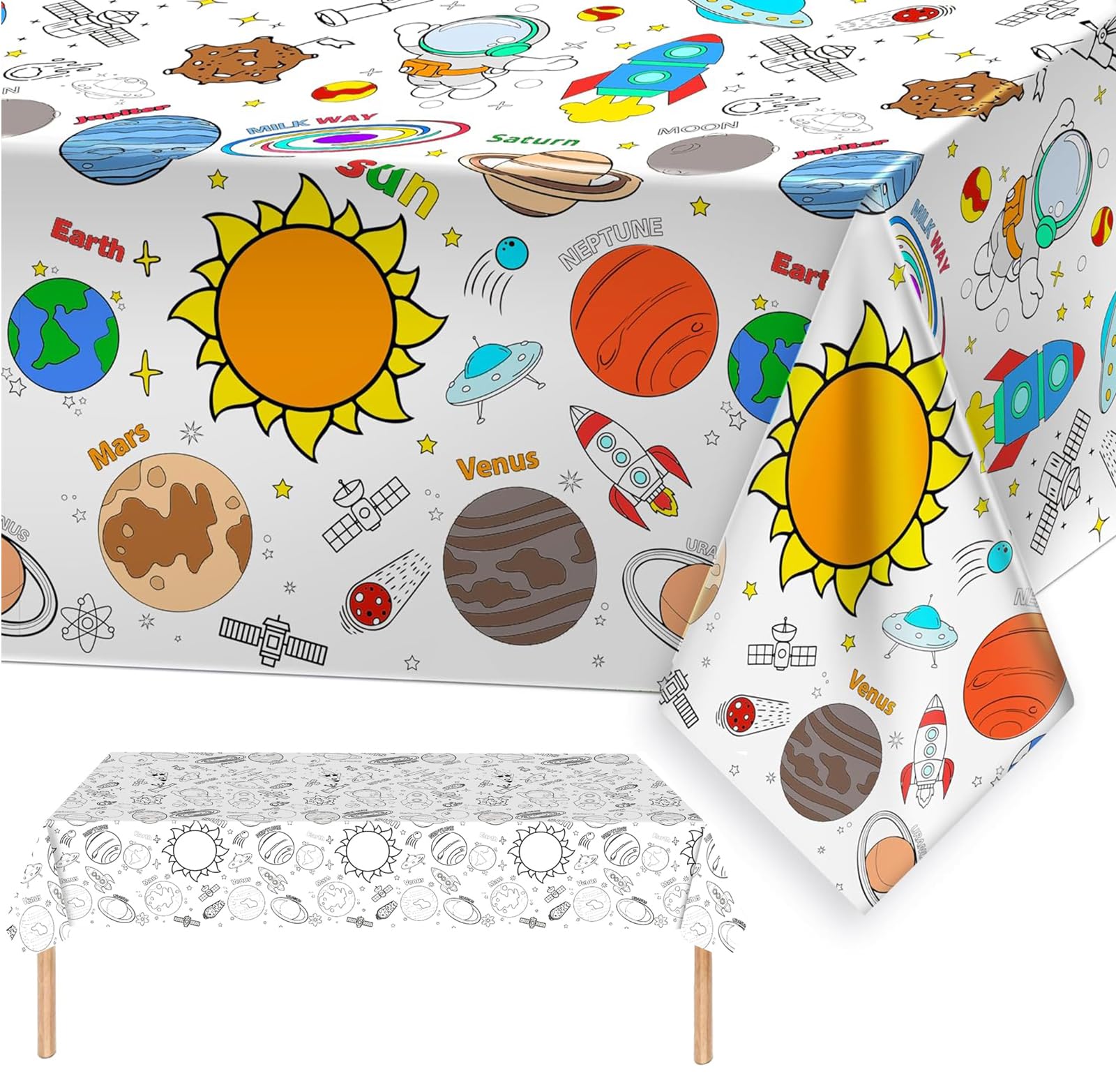 Amazon.com: T-Mogur Giant Coloring Table Cloth for Kids Crafts - 54 ...