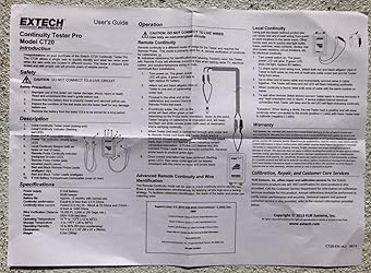 Amazon.com: Extech CT20 Remote and Local Continuity Tester , green,2 ...