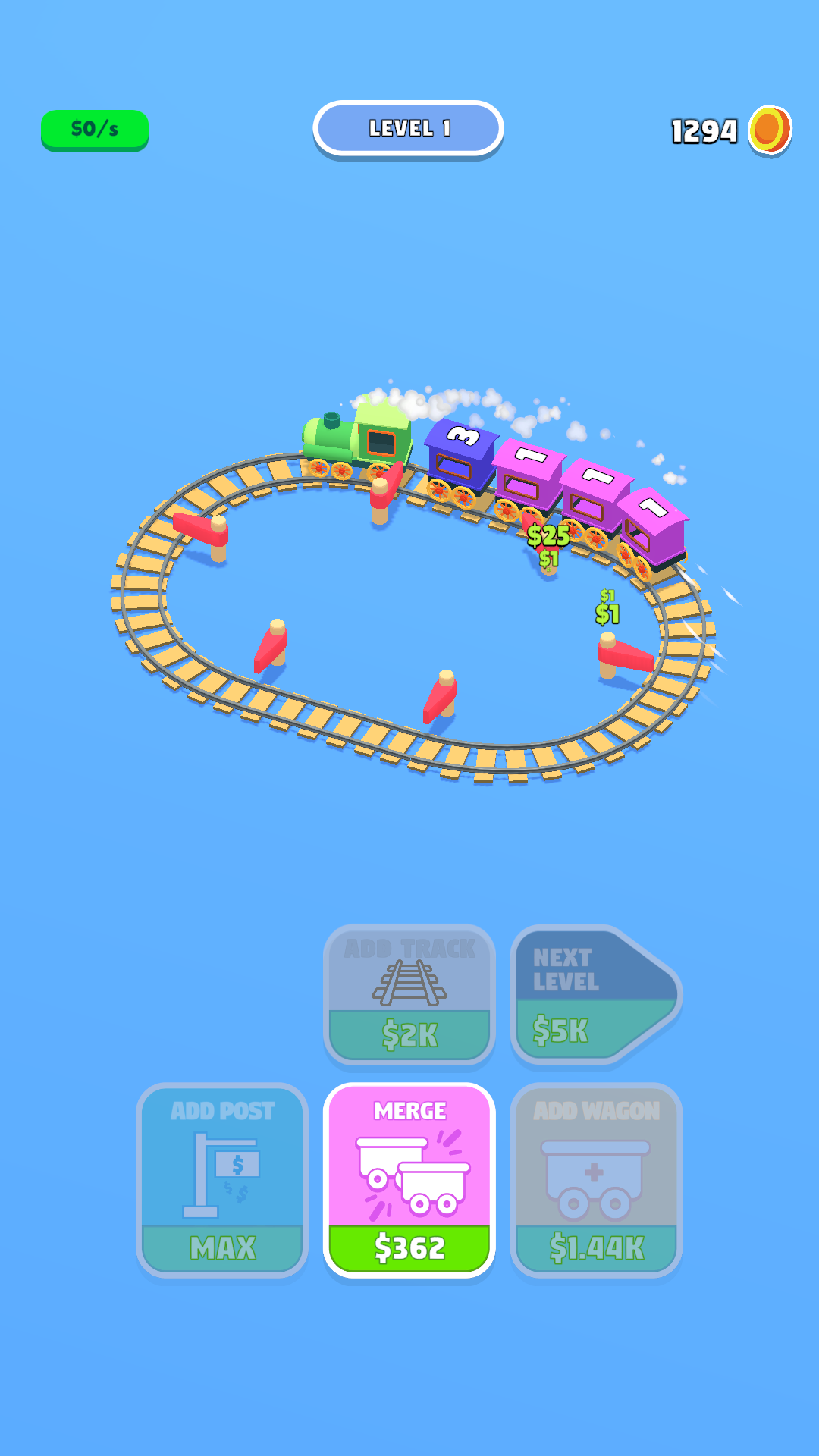 Idle Train Tycoon ASMR: Train Merger & Model Railways Simulator - App ...