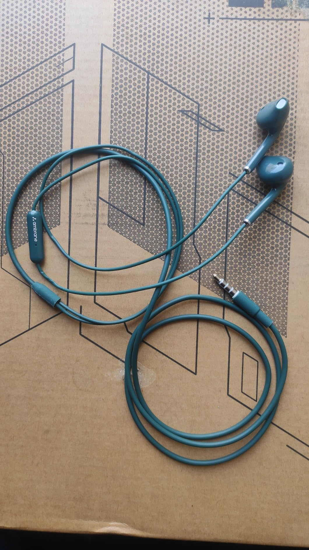 Ambrane Wired in Ear Earphones with in-line Mic for Clear Calling, 14mm ...