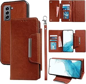 Amazon.com: Furiet Trifold Wallet Case for Samsung Galaxy S21 5G 6.2 inch with Detachable ...