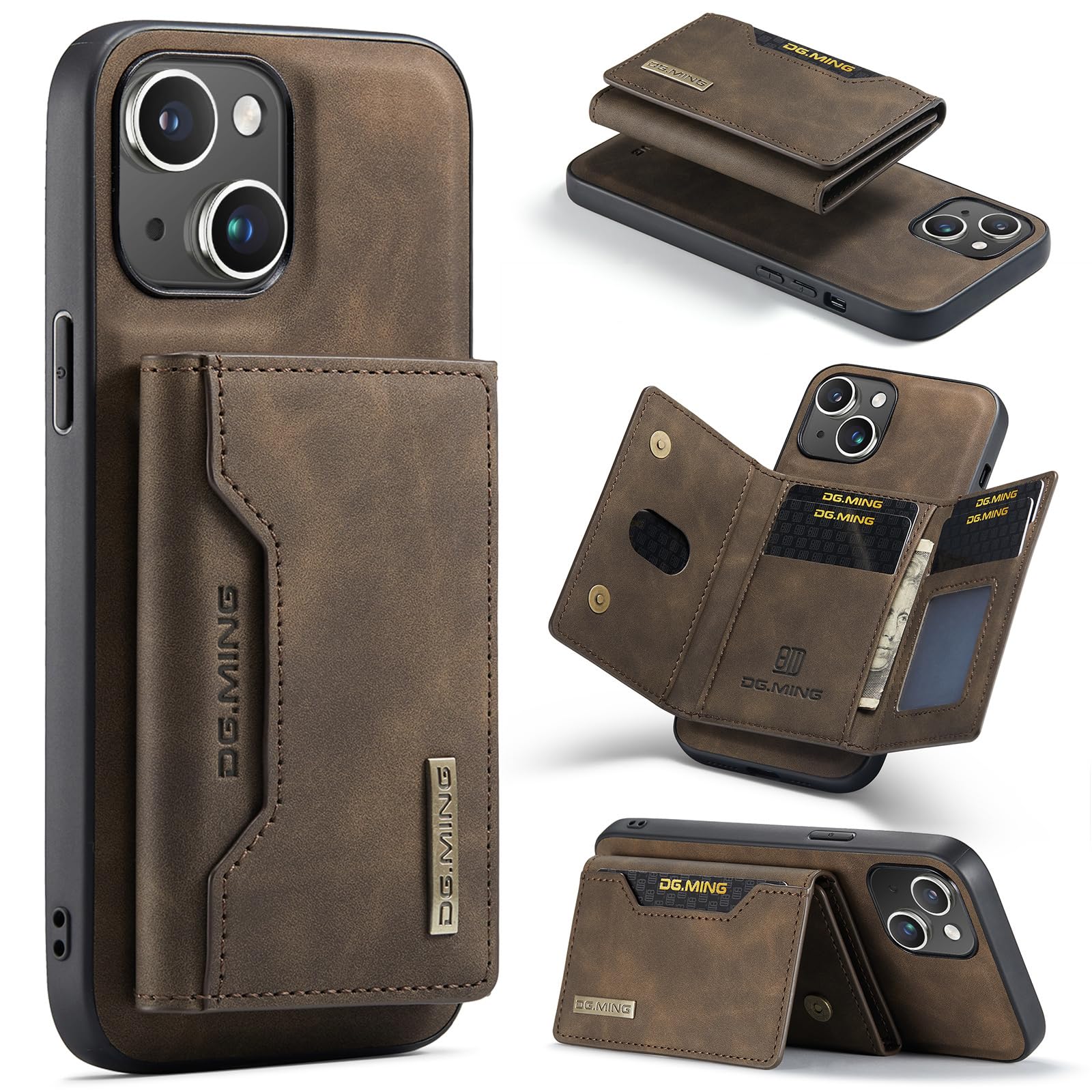 Amazon.com: SZHAIYU Leather Wallet Phone Cases Compatible with iPhone ...