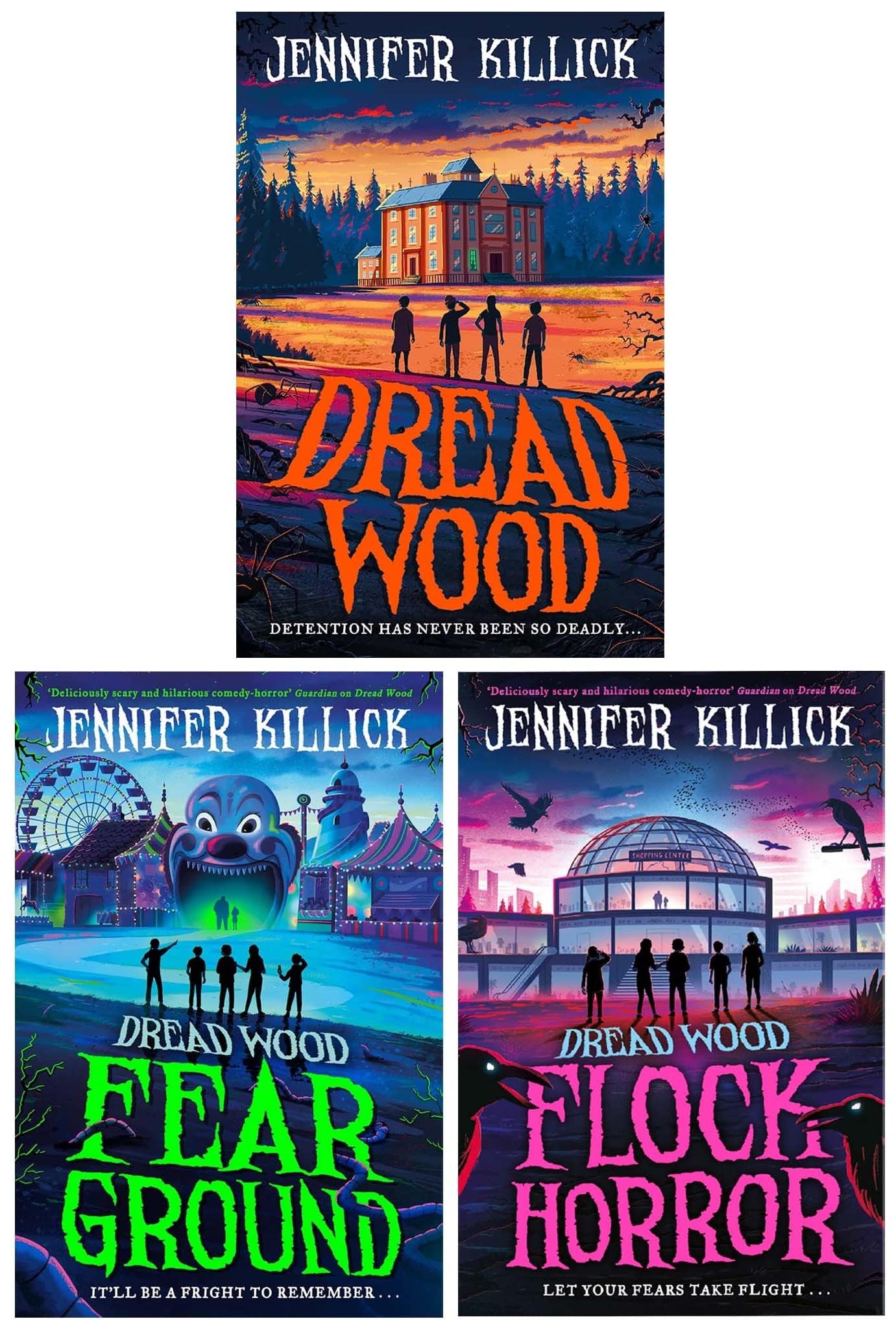Jennifer Killick 3 Books Collection Set (Fear Ground, Dread Wood, Flock ...