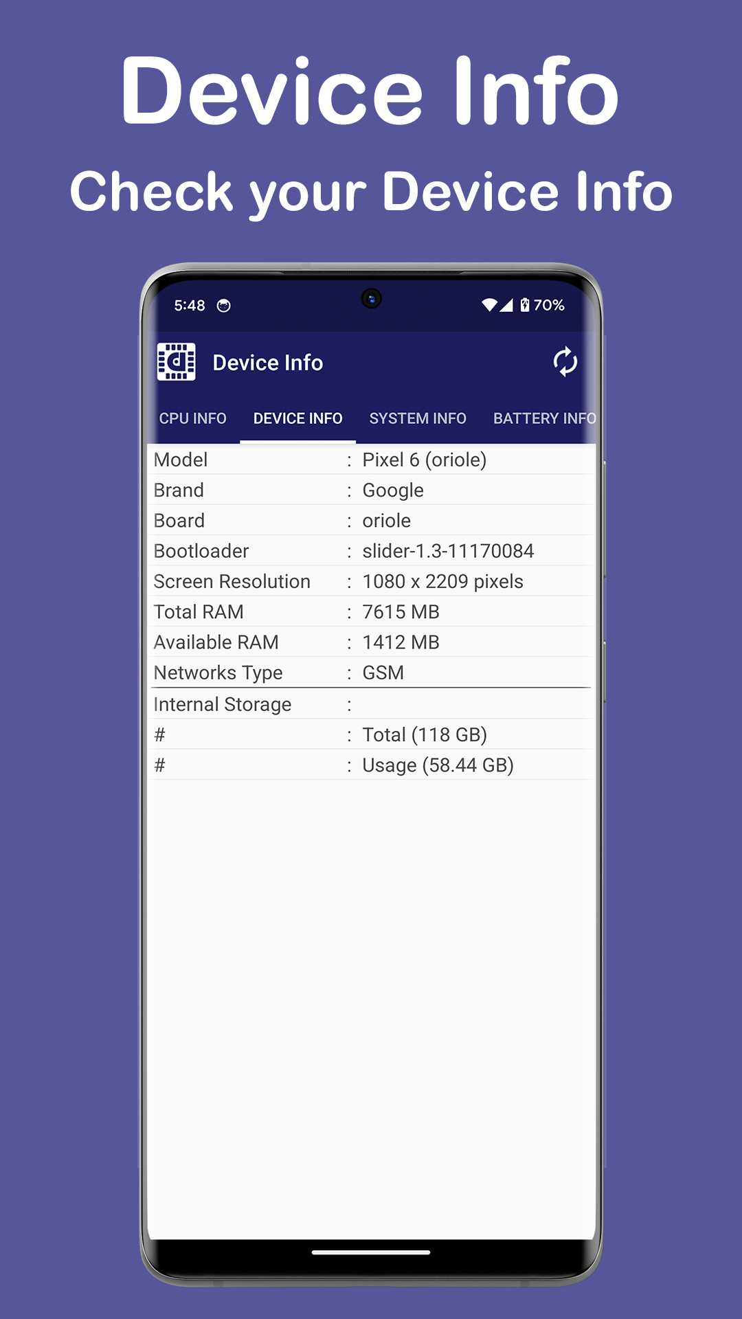 Device Info - App on Amazon Appstore