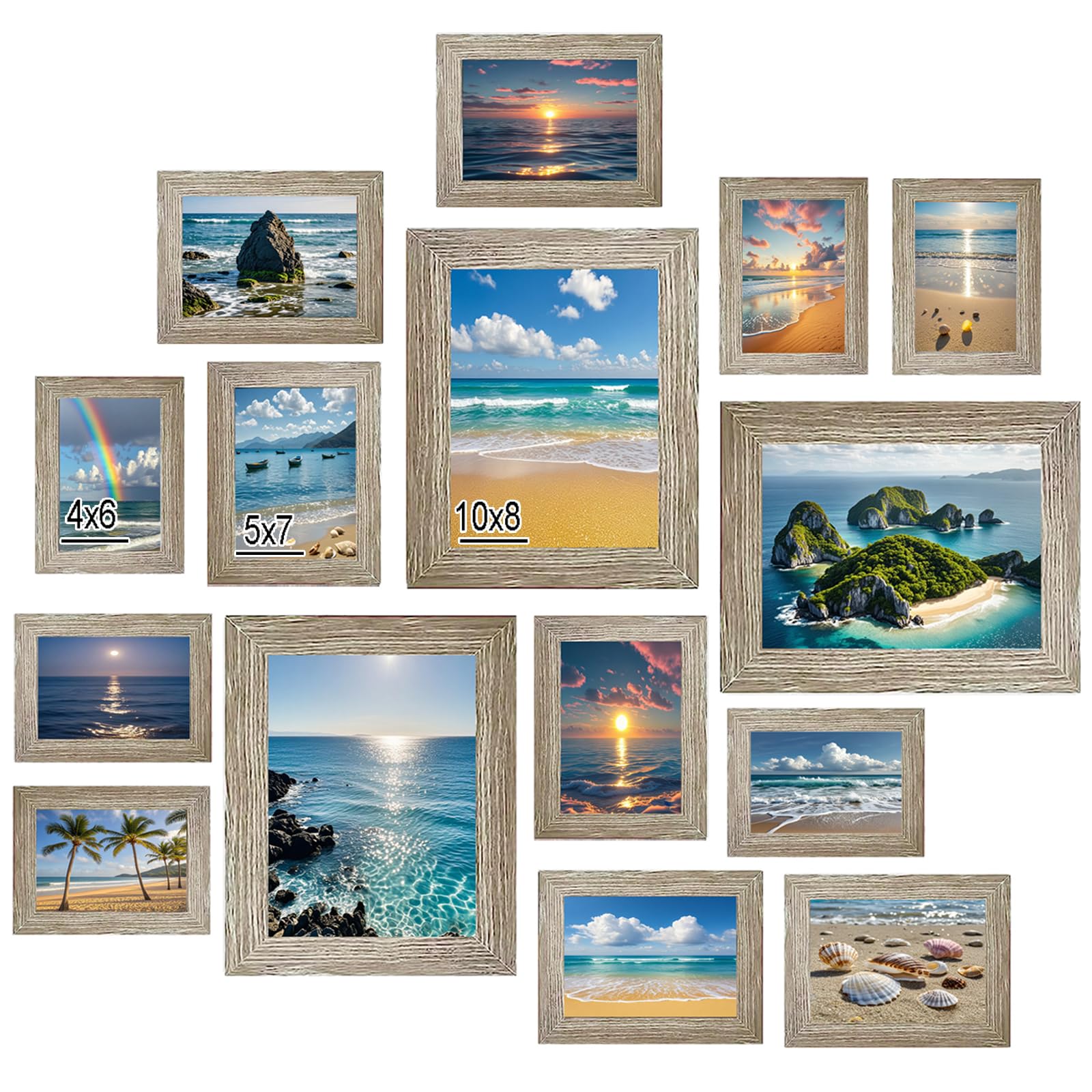 Amazon.com - Cuports 15 pack Picture Frames Gallery Wall Frame Set Wall ...