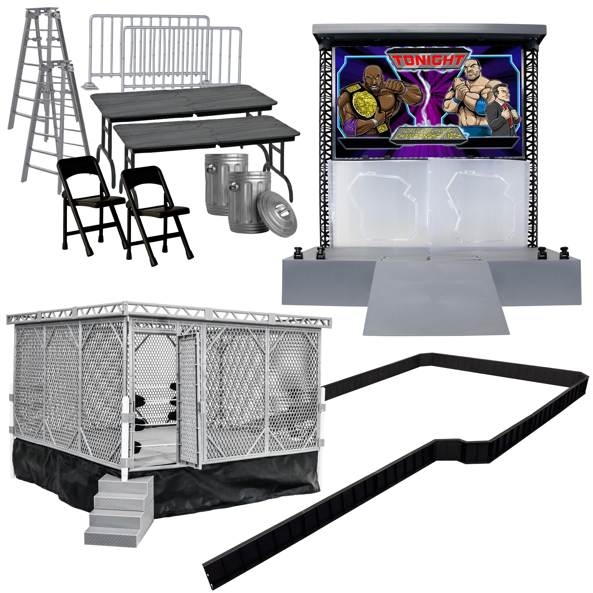 Amazon.com: Ultimate Starter Kit for Wrestling Action Figures : Toys ...