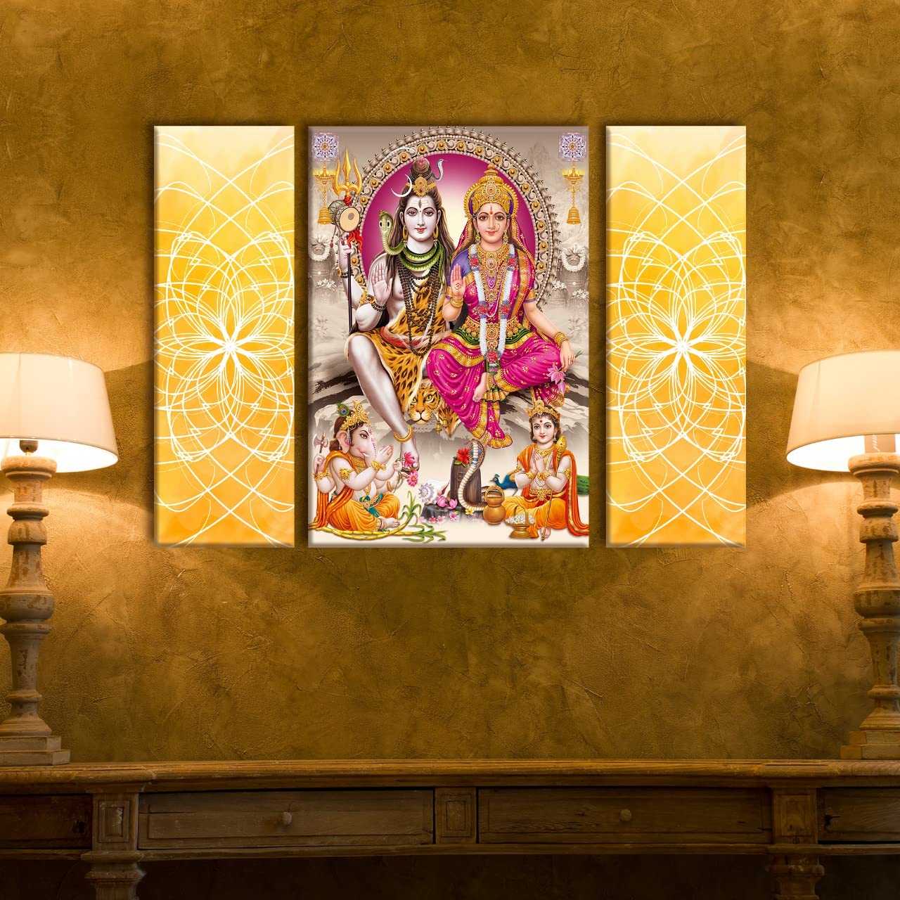 PAPER PLANE DESIGN Devotional Painting For Wall Decoration Large Size ...