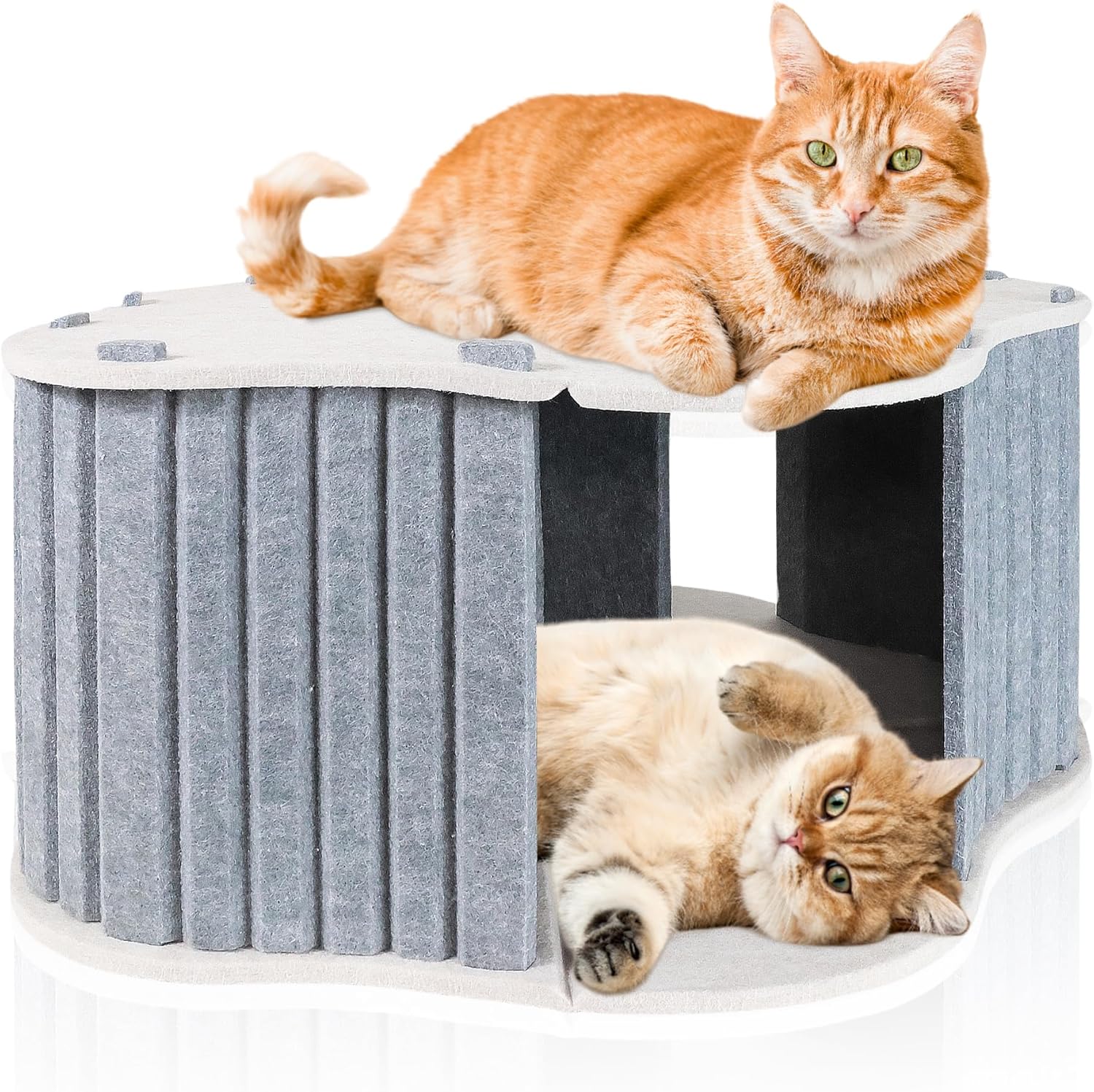 Amazon.com : Feltys Cat Hideaway & Bed - Extra Large Cat Cave, Soft ...