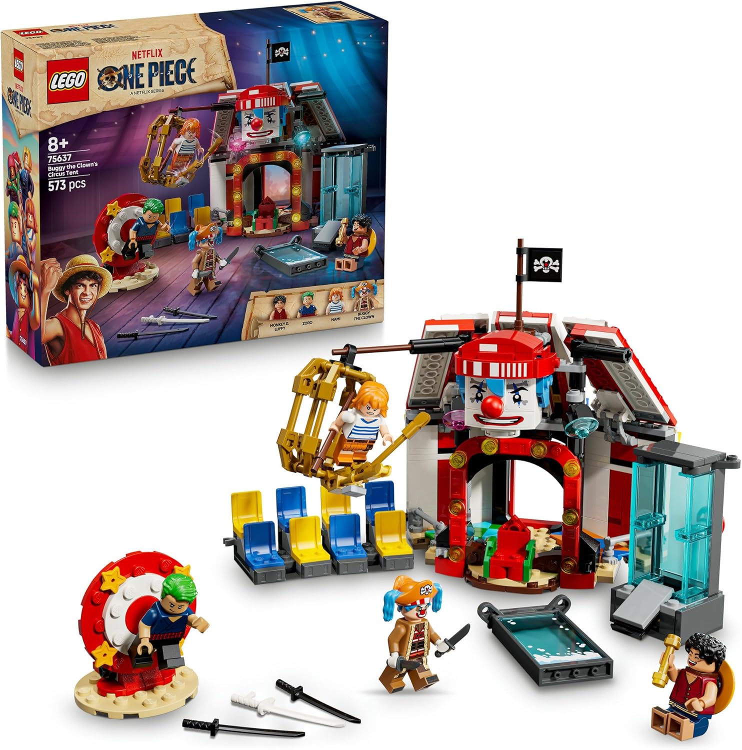 LEGO® ONE PIECE Buggy the Clown’s Circus Tent 75637 Model Building Kit ...