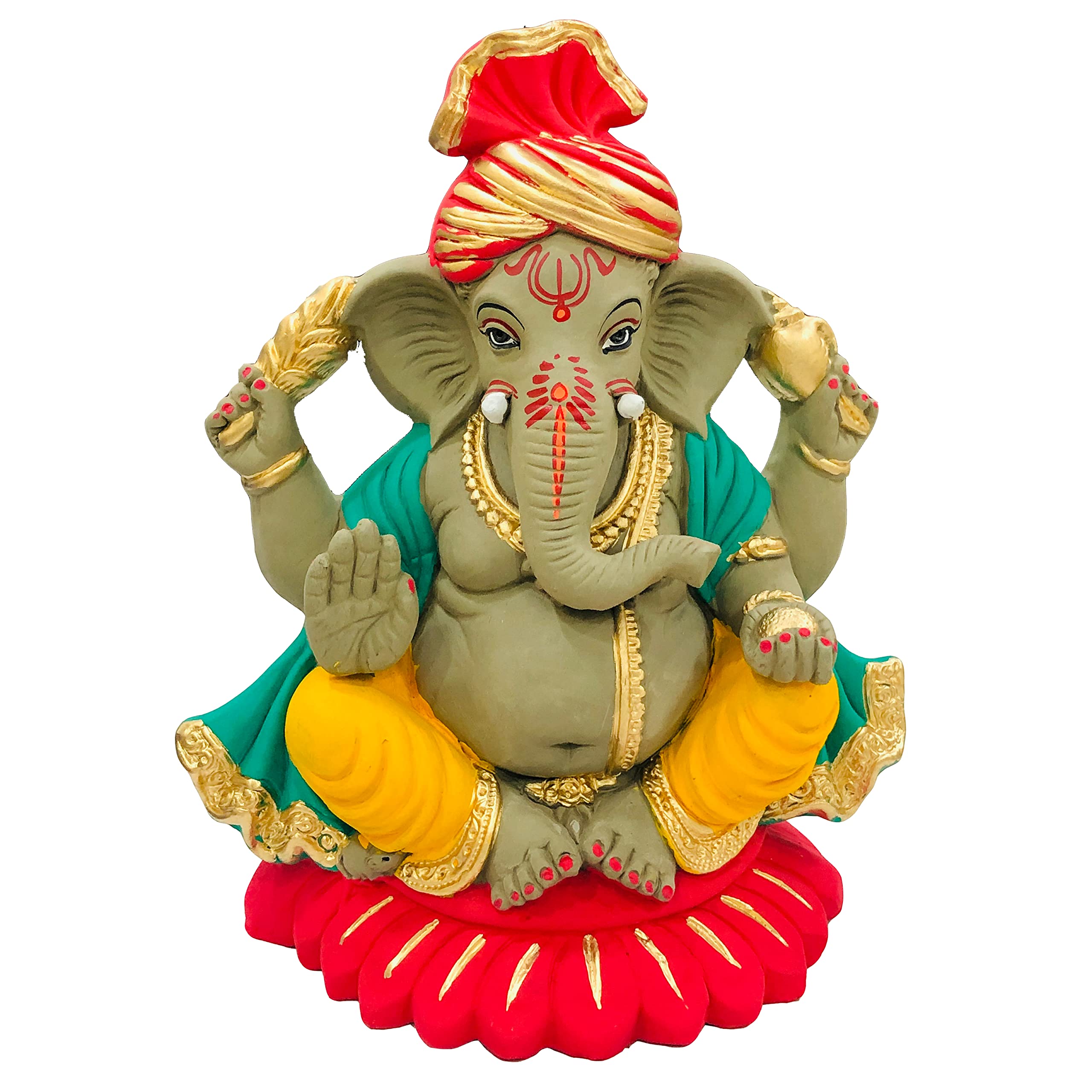 Buy ShopMeFast Eco Friendly Ganpati Murti Matti Ganesha Idol ...