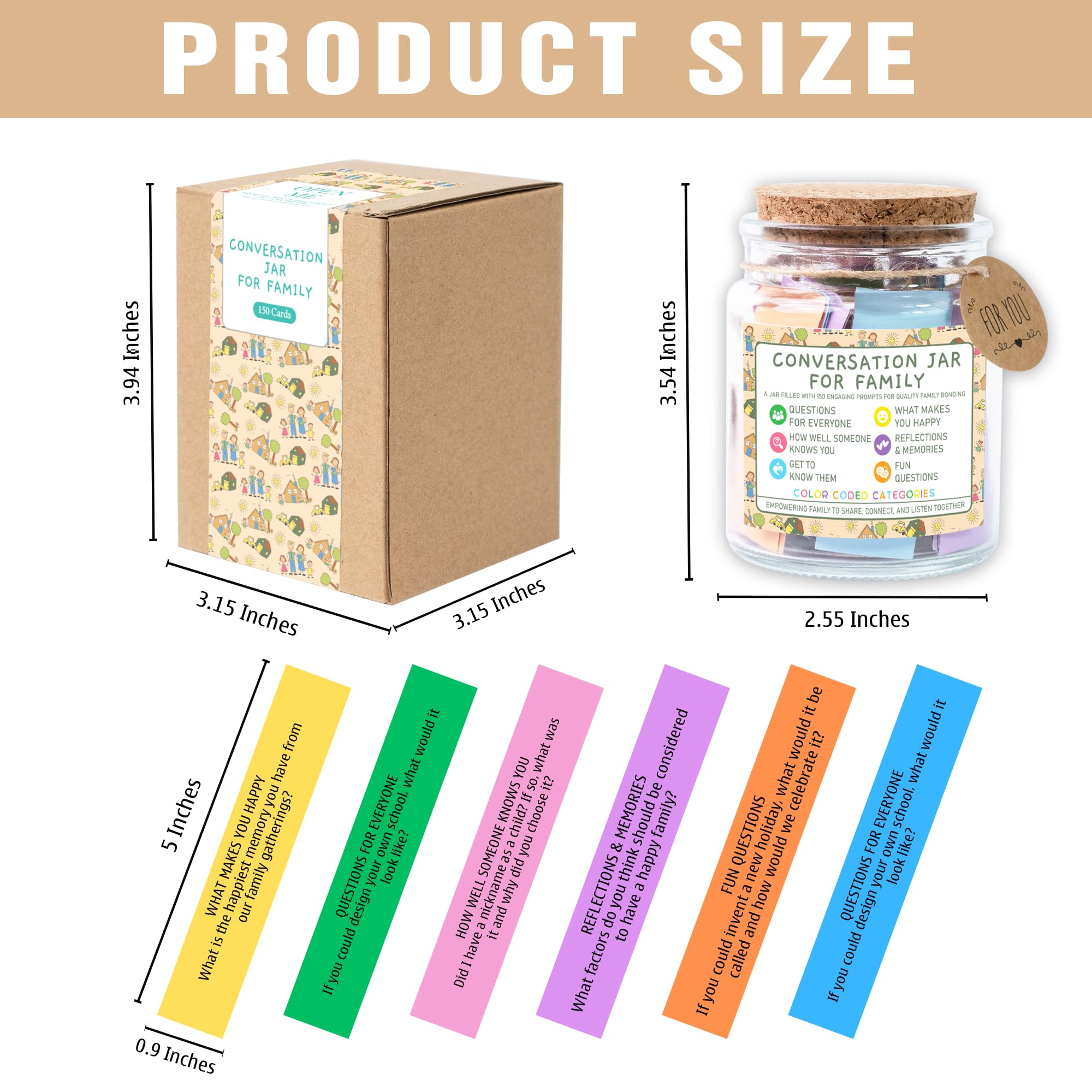 Snapklik.com : Family Conversation Cards In Jar, 150 Fun & Deep ...