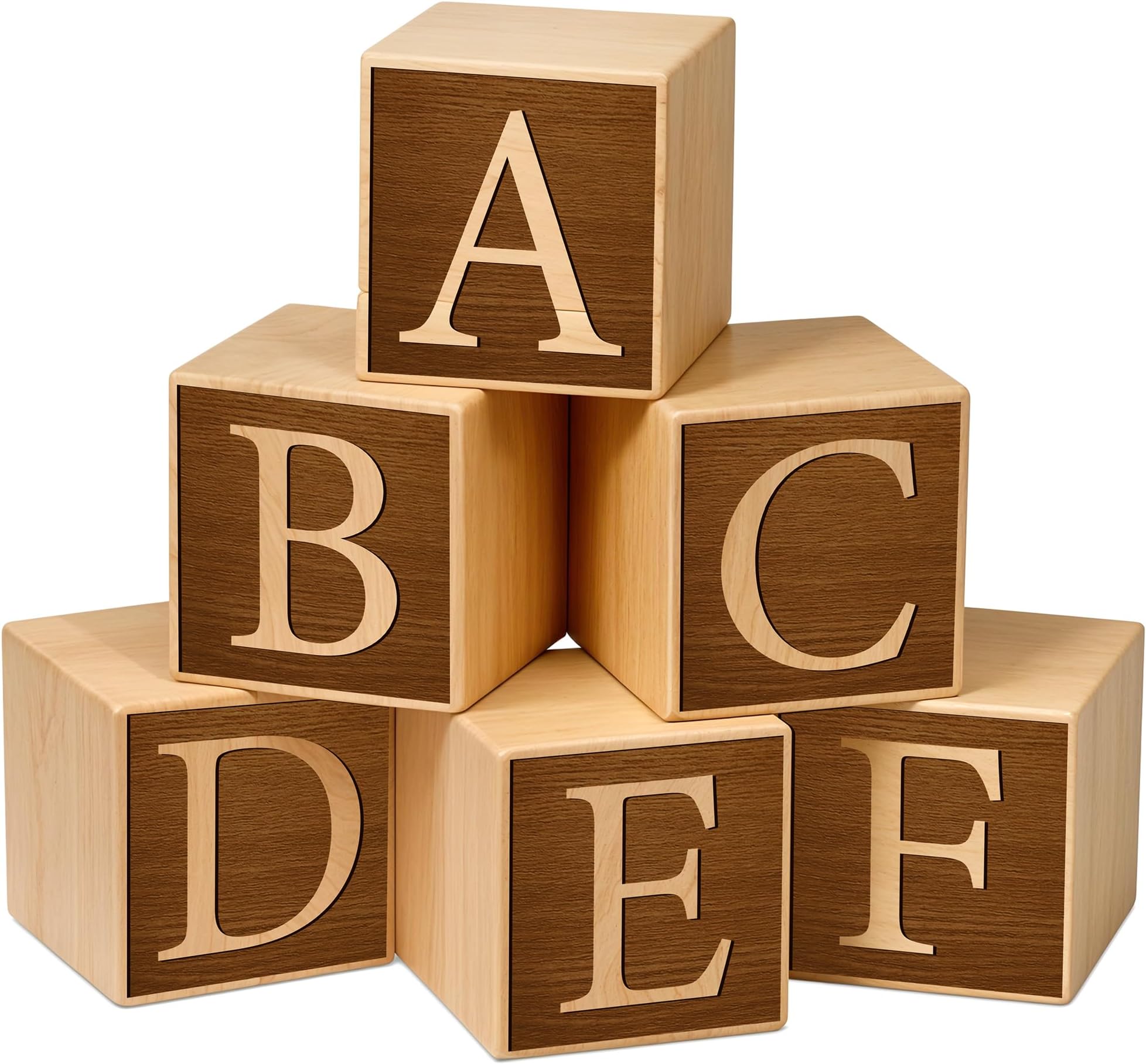 Amazon.com: Custom Name Wooden Blocks, Engraved Nursery Name Blocks ...