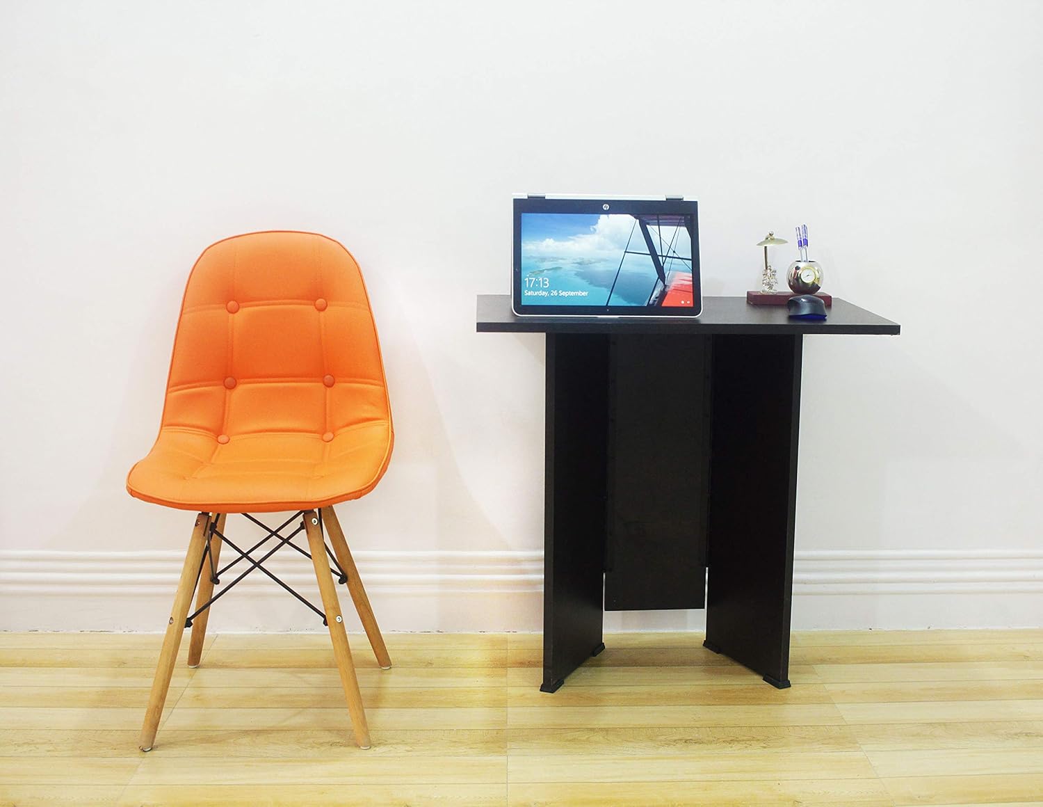 Ebee Engineered Wood Laptop Desk (Modular, Finish Color - Wenge Brown ...