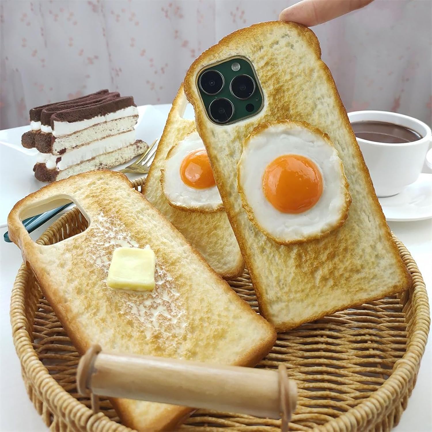 Amazon.com: Bread Phone Case for iPhone 13 14 15 Pro Max, Handmade Food ...