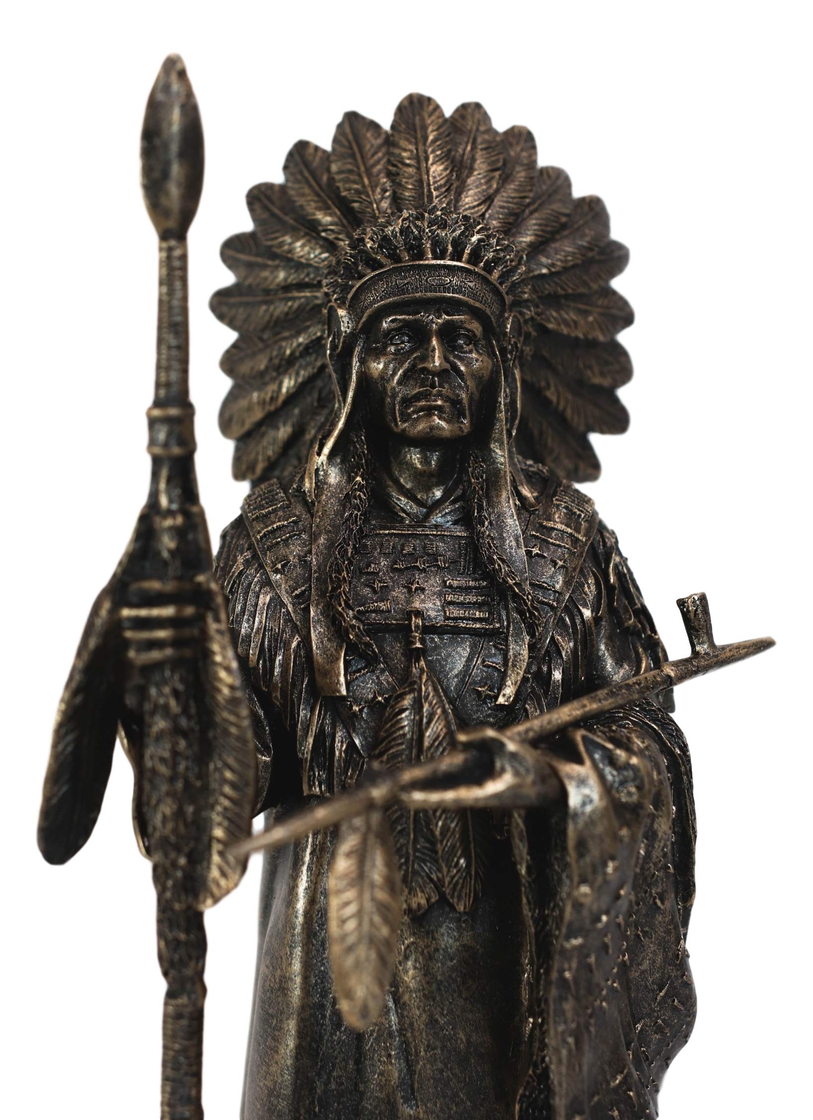 Buy Ebros Native American Indian Warrior Tribal Chief with Battle ...