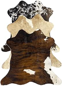 Amazon.com: Mini Cowhide Cutouts 6 sq ft - Natural Hair-On Hide Rugs ...