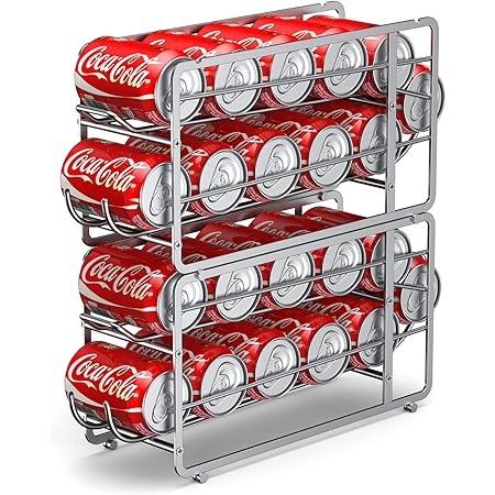 Amazon.com: Canyave Soda Can Organizer Storage Rack, 2 Pack Stackable ...
