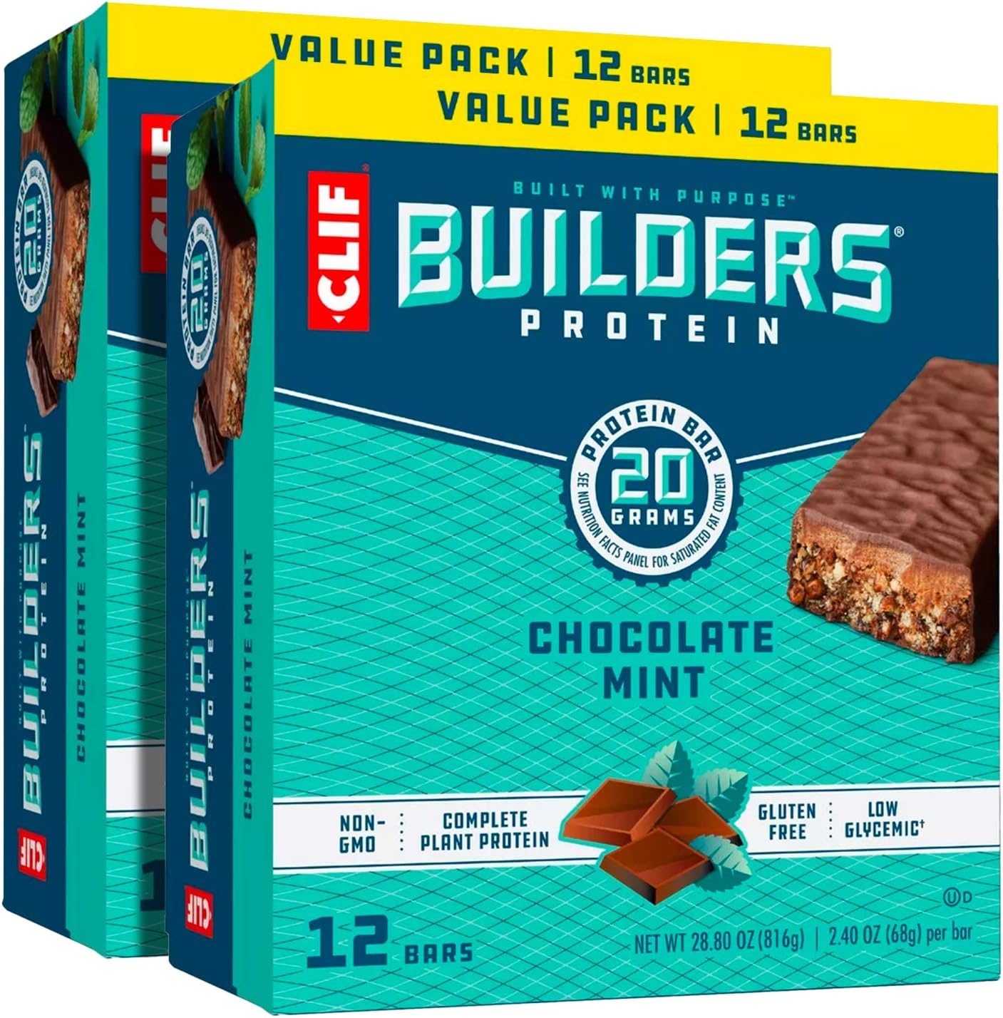 Amazon.com: Clif Bar - Builder's Protein Bar Variety Pack, 20g of ...