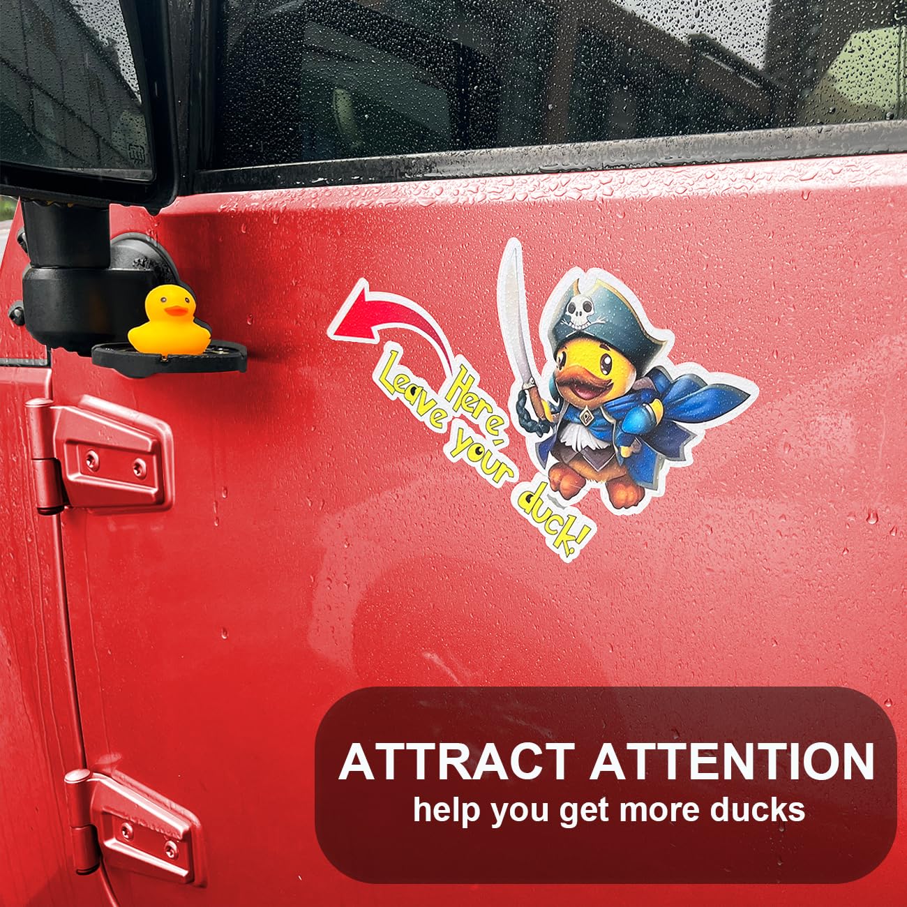 Snapklik.com : Funny Duck Sticker For Jeep,Duck Decal For Jeep,Here ...