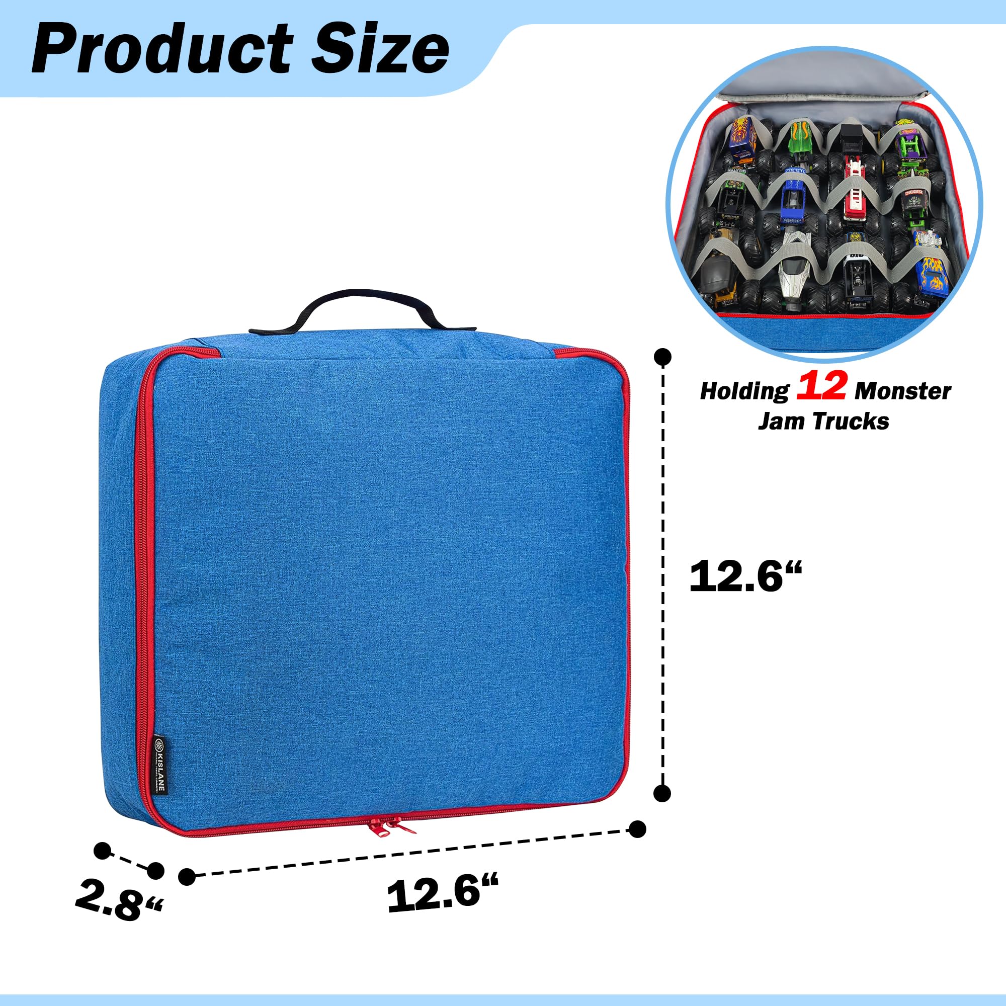 Snapklik.com : KISLANE Carrying Case For 12 Monster Jam Trucks