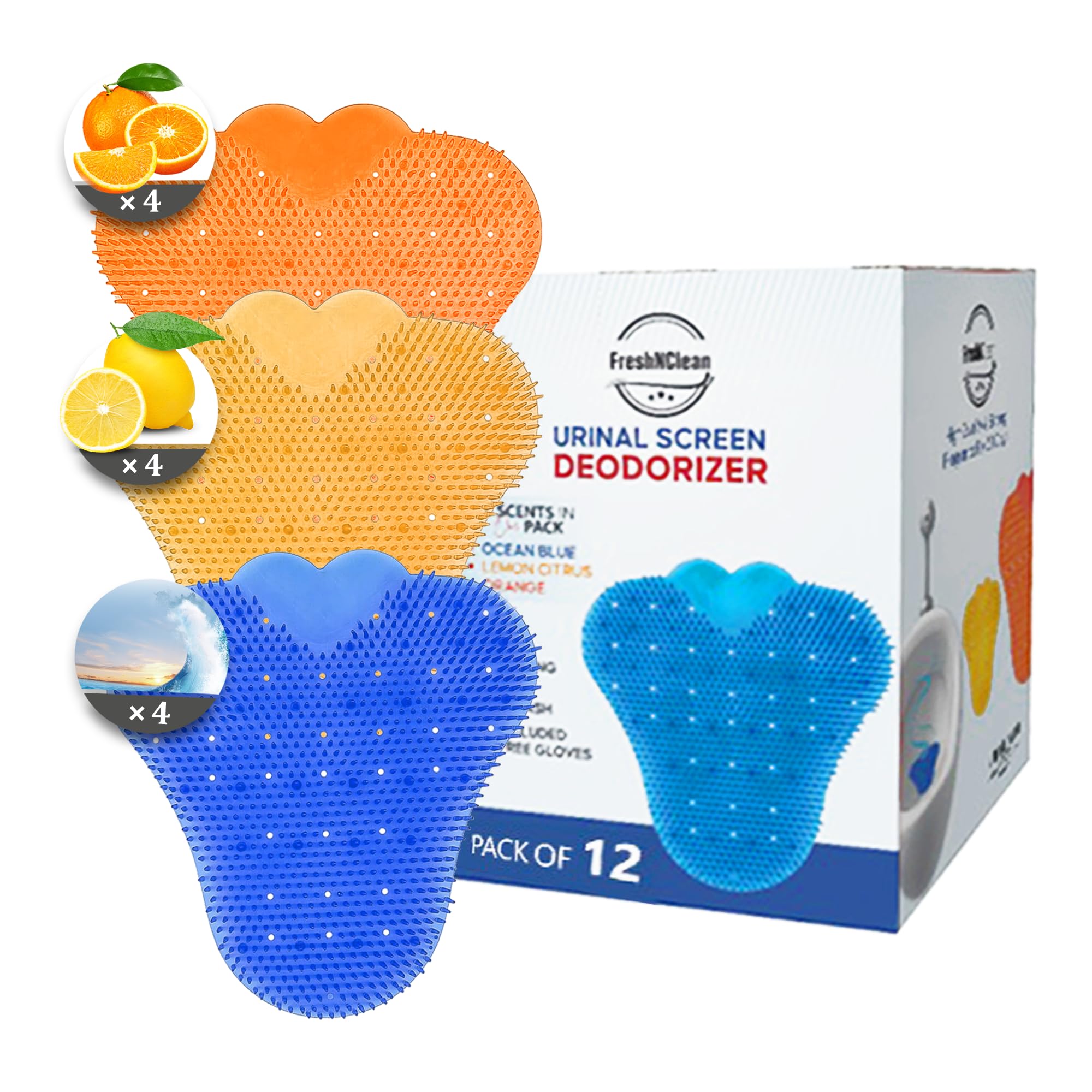 Amazon.com: Urinal Screen Deodorizer - (12 Pack) Anti-Splash Urinal ...