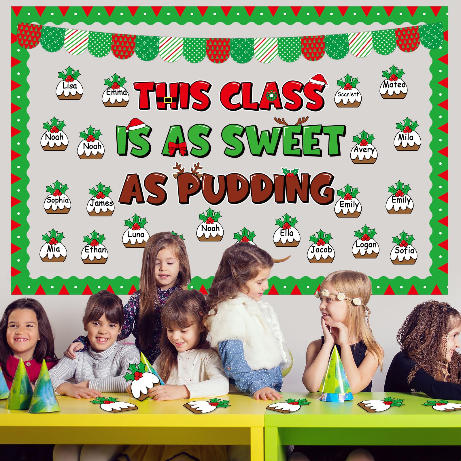 Snapklik.com : Gisgfim Christmas Bulletin Board Decorations Set ...