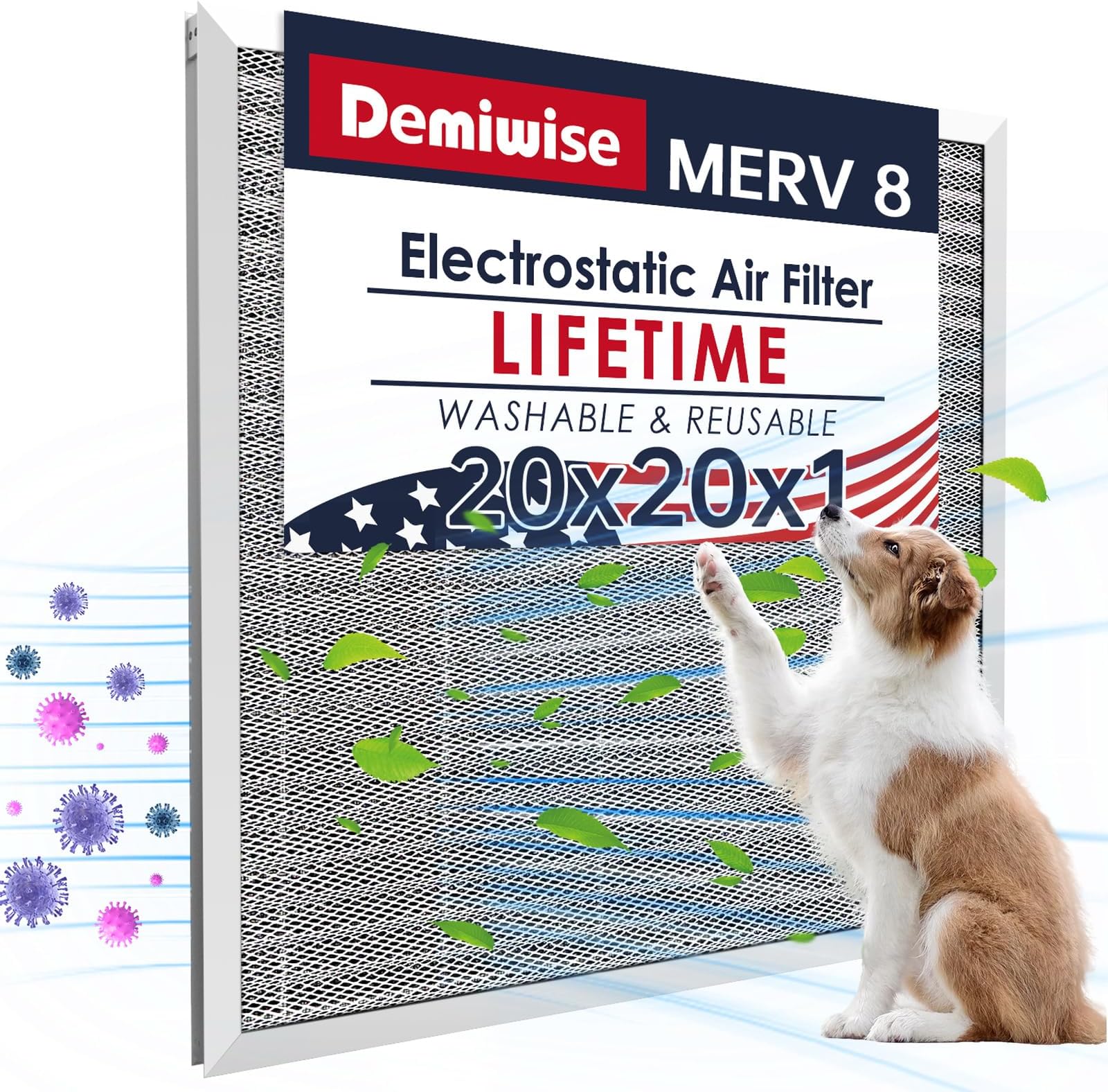 Electrostatic Washable Permanent A/C Furnace Air Filter (18X36X1 ...