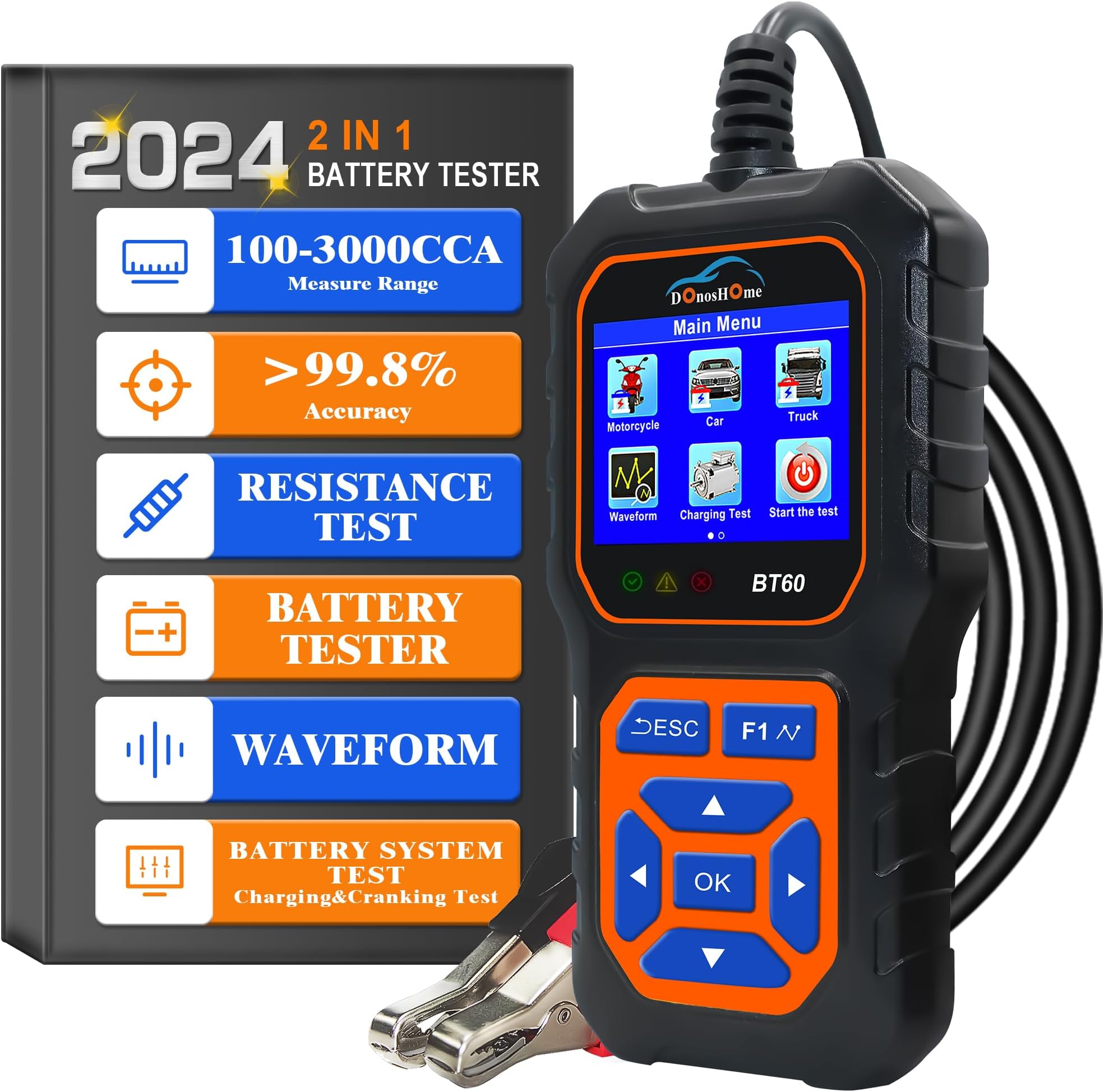 Amazon.com: ANCEL BA101 12V Car Battery Tester - Digital Automotive ...