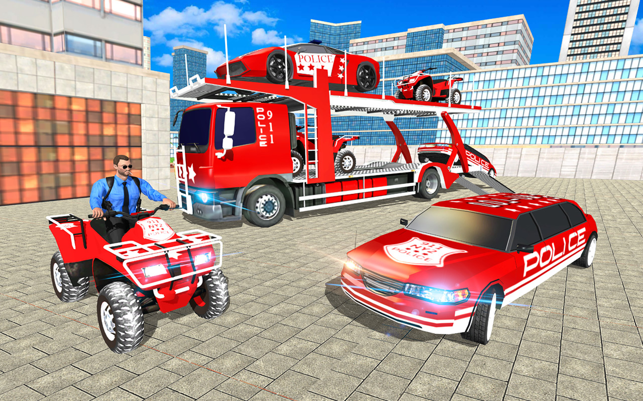 US Police Quad Bike limousine Car Transporter Game - App on Amazon Appstore