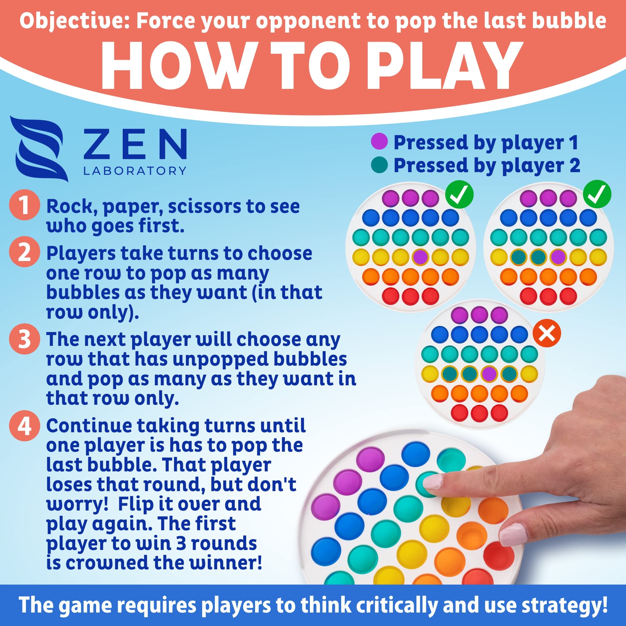 (5 Pack) Fidget Toy Pack Pop It Toys Packs Fidgets Poppers Sensory ...