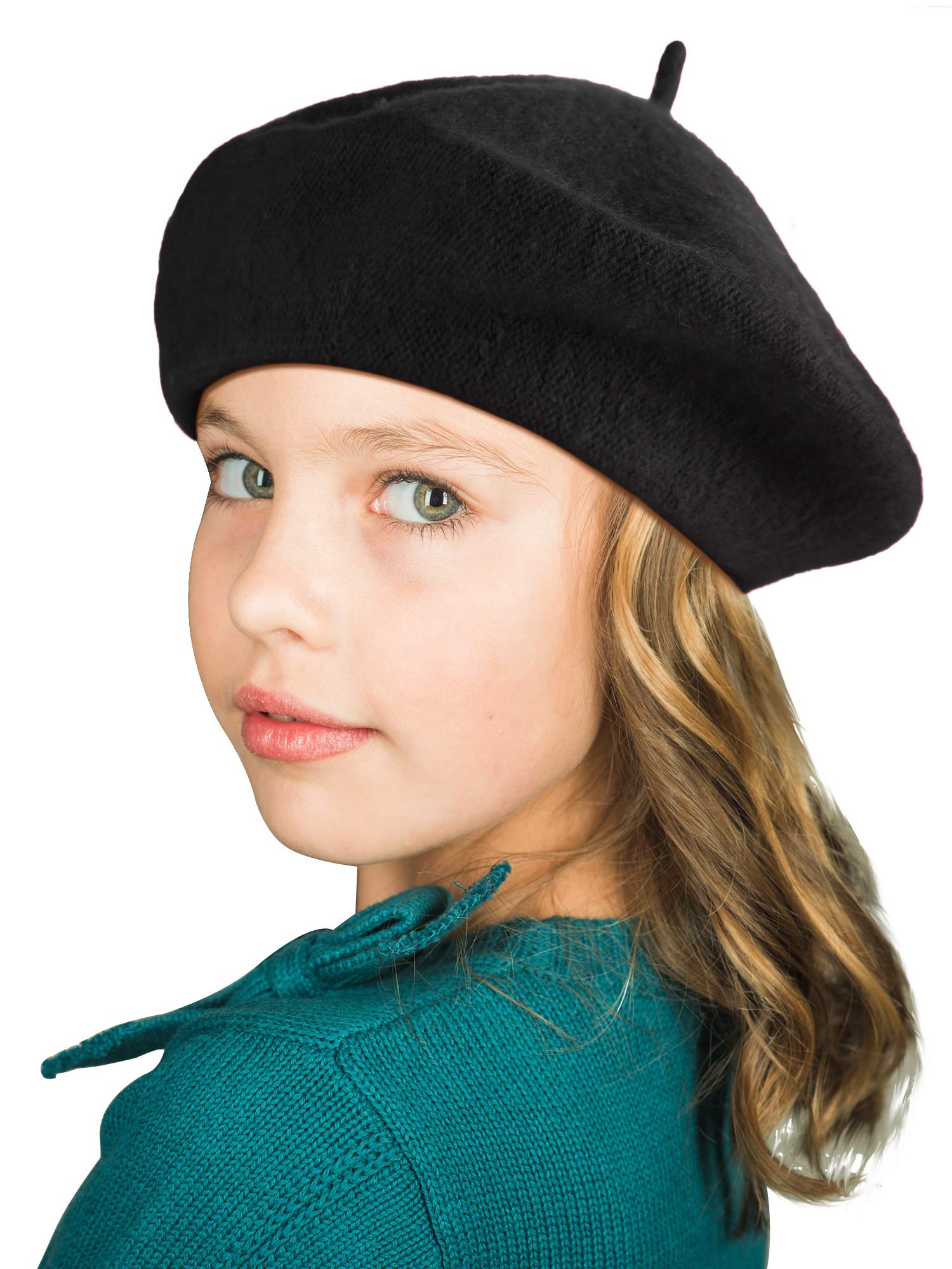 SATINIOR Beret Hat Kids Beret French Beanie Cap Artist Wool Hat Girls ...