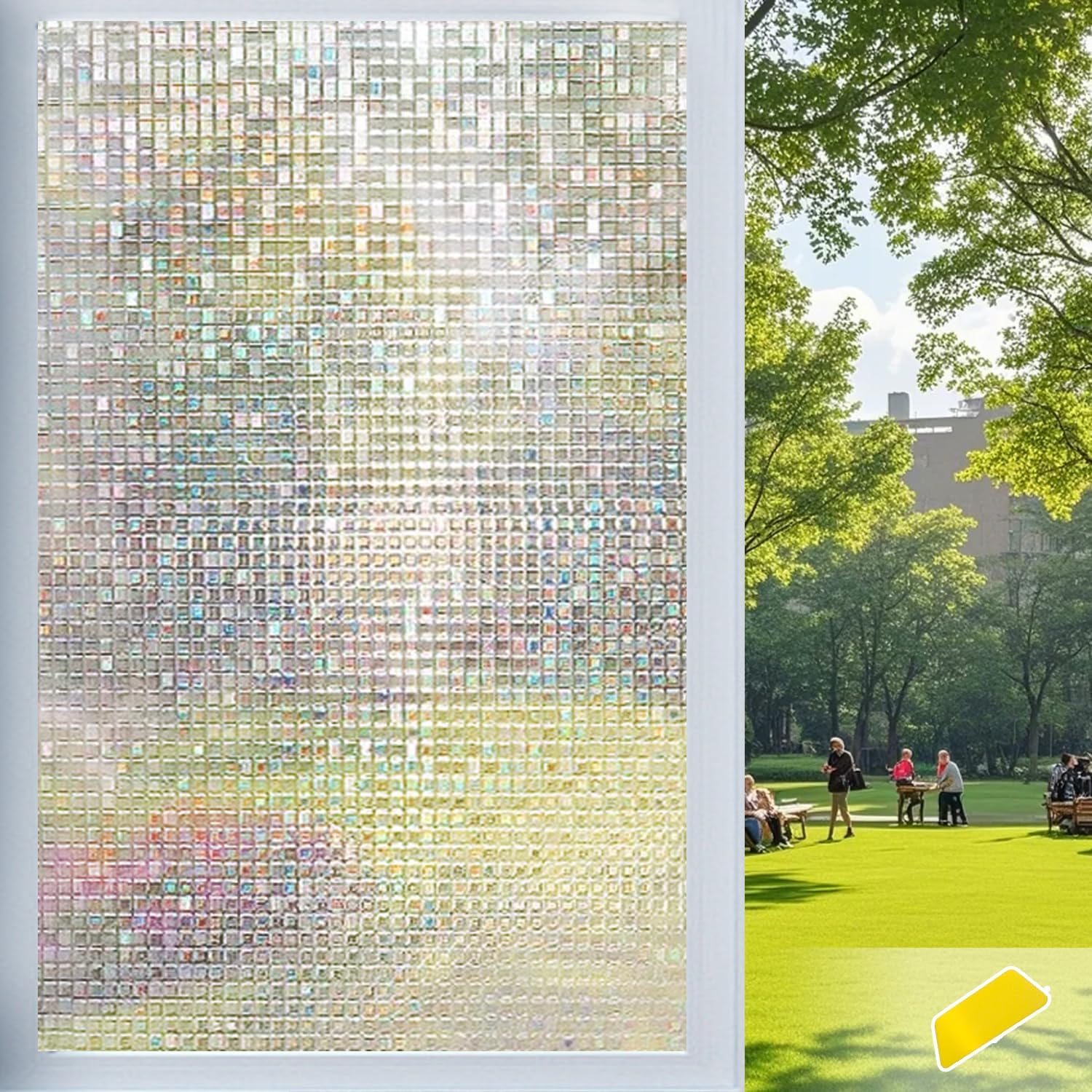 Amazon.com: Window Privacy Film Stained Glass Window Films Decorative ...