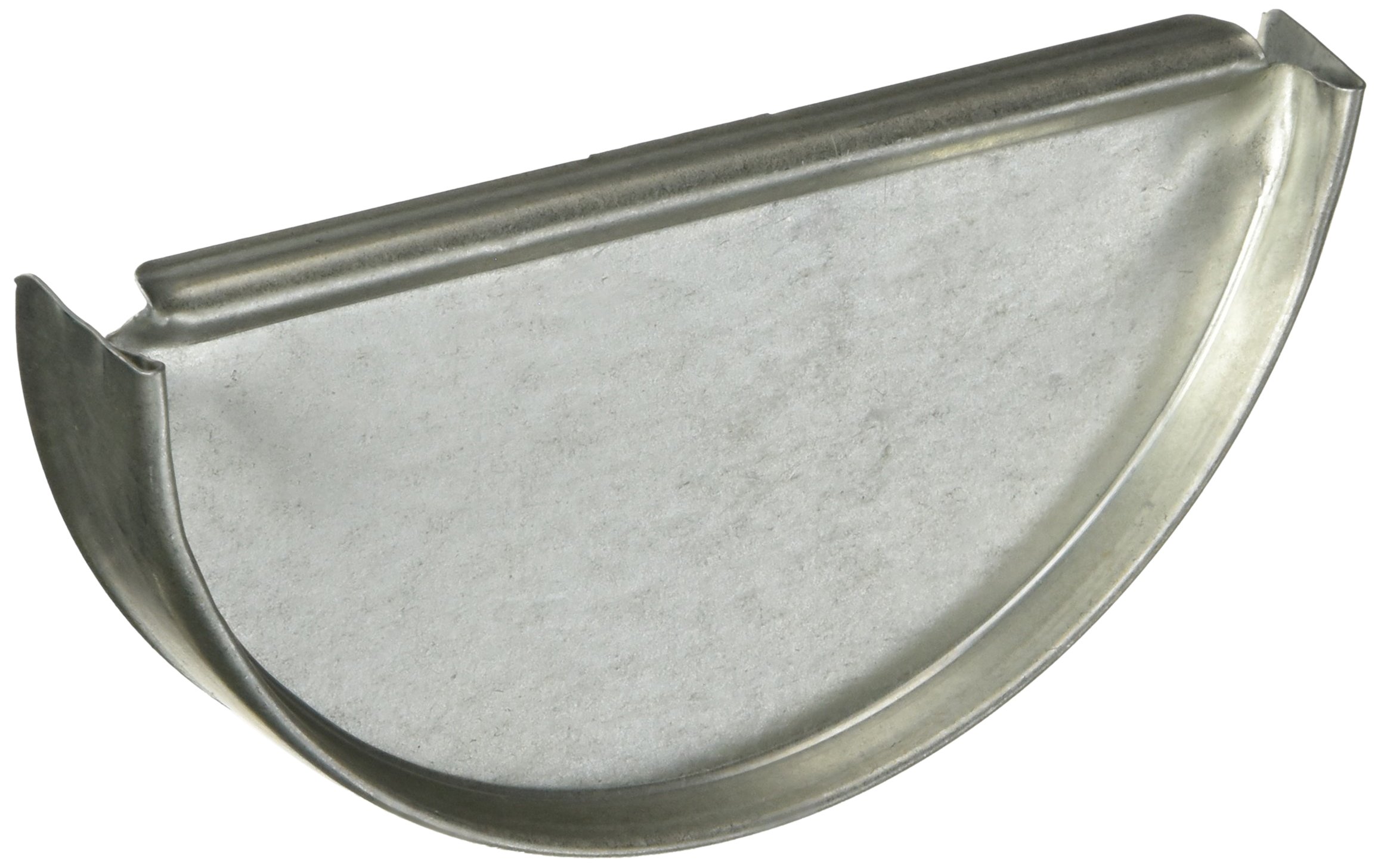 AMERIMAX HOME PRODUCTS CEN265 5-Inch Galvanized Half Round End Cap ...