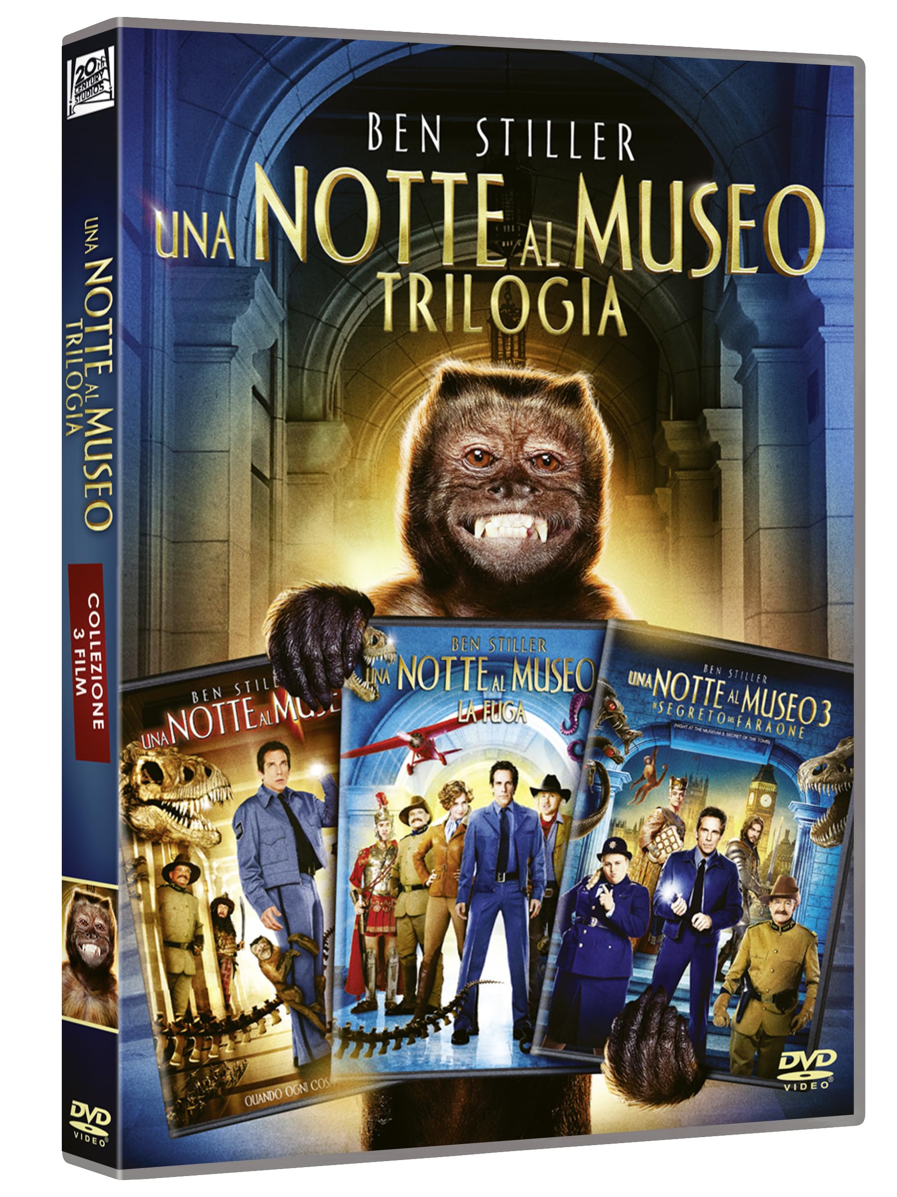 Cofanetto Una Notte Al Museo (3 Dvd): Amazon.it: Ben Stiller, Robin ...