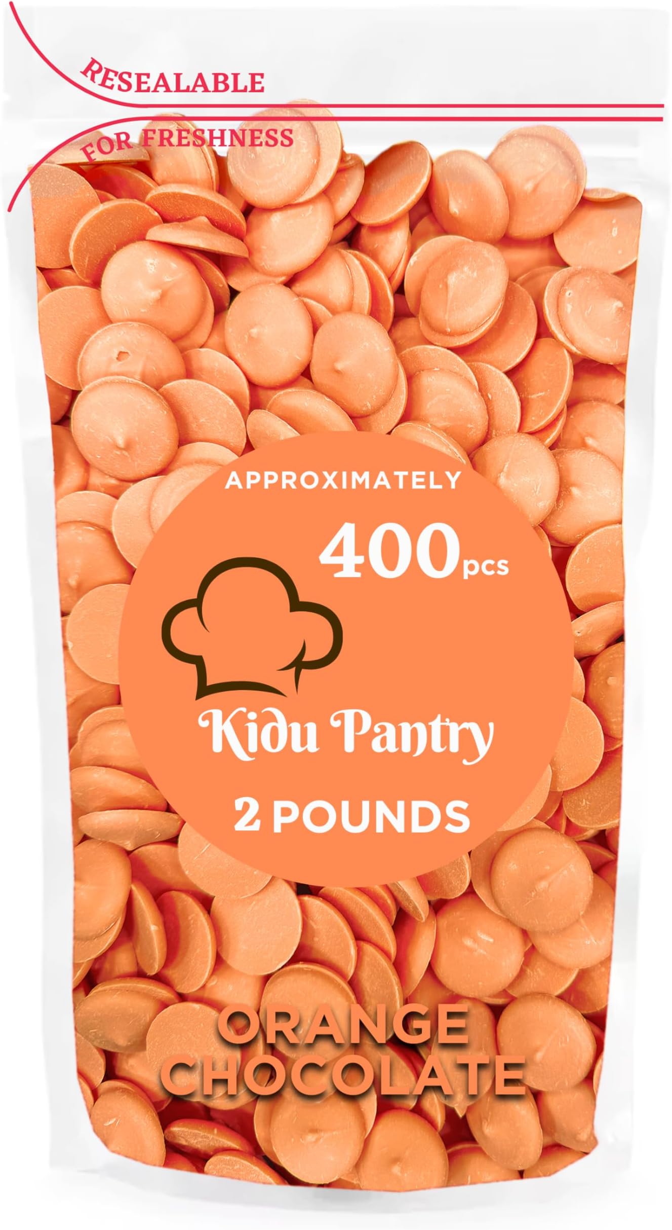 Amazon.com : Kidu Pantry Melting Chocolate Wafers Bulk In Resealable ...