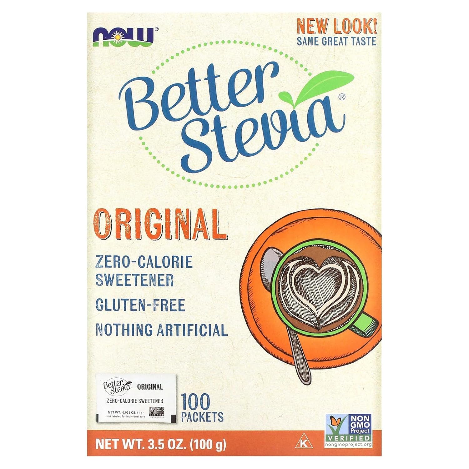 Amazon.com: Stevia Extract Packet Now Foods 100 Packet : Grocery ...