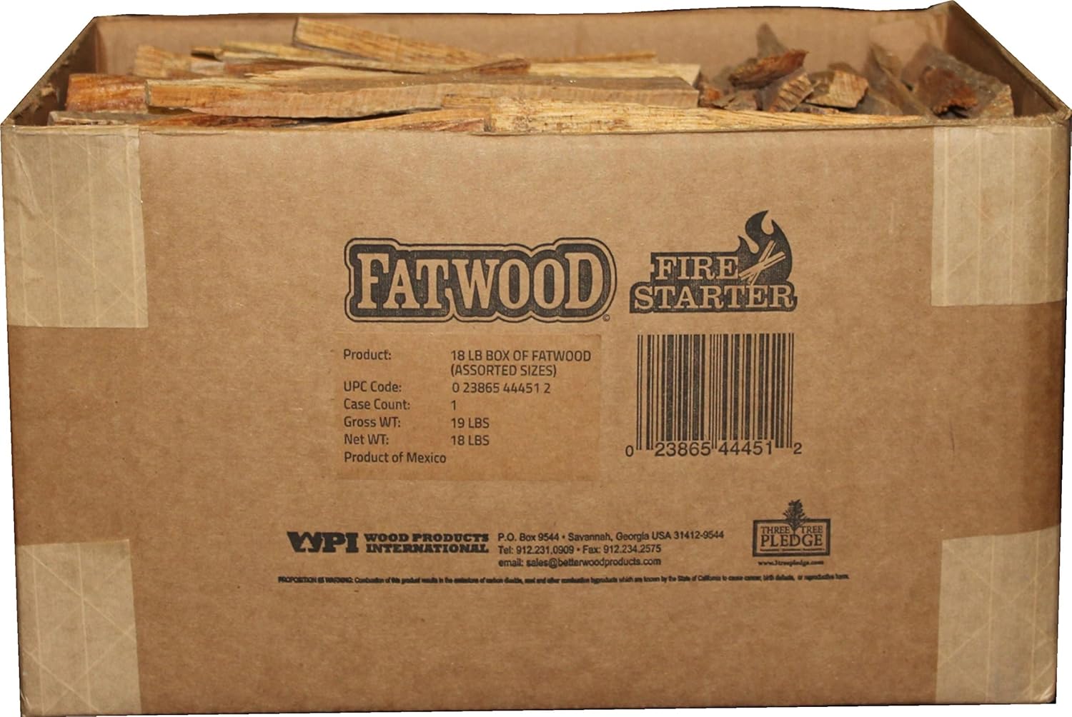 Amazon.com : Better Wood Products Fatwood Firestarter Box, Assorted sizes, 18-Pounds : Sports ...