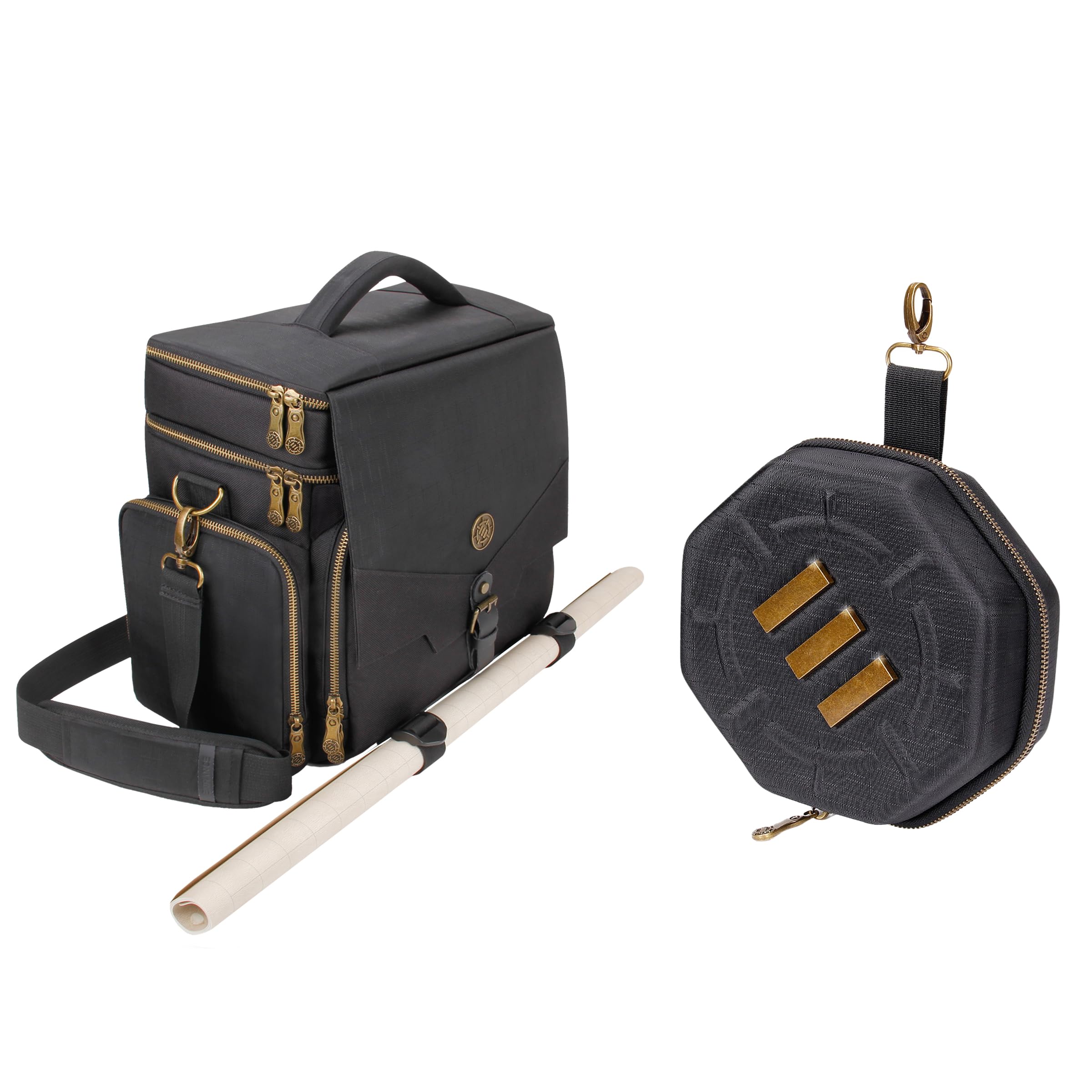 Amazon.com: ENHANCE Tabletop RPG Adventurer's Bag + Dice Tray and Dice ...