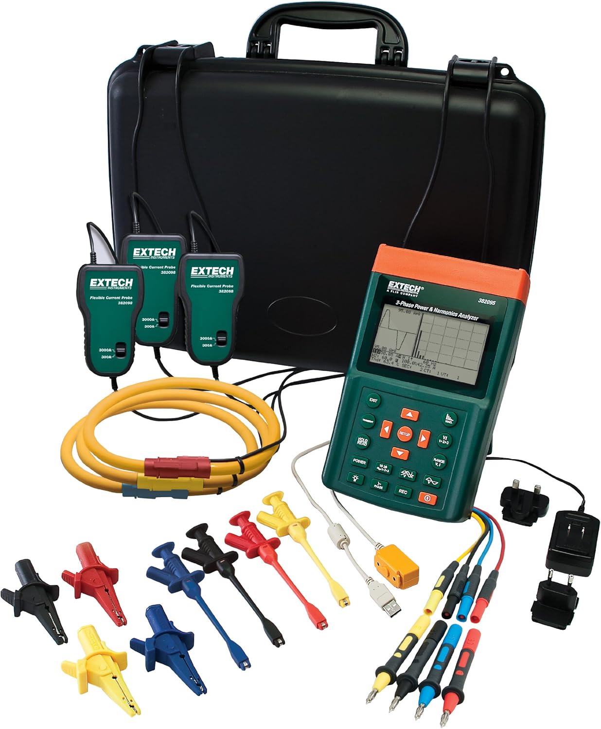 Extech PQ3350-3-Phase Power & Harmonics Analyzer : Amazon.ca ...