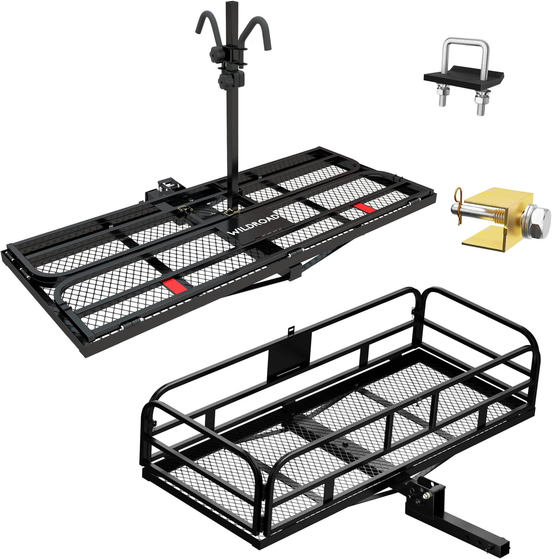 Amazon.com: Tow Tuff 62 Inch 500 Pound Capacity Steel Cargo Carrier ...
