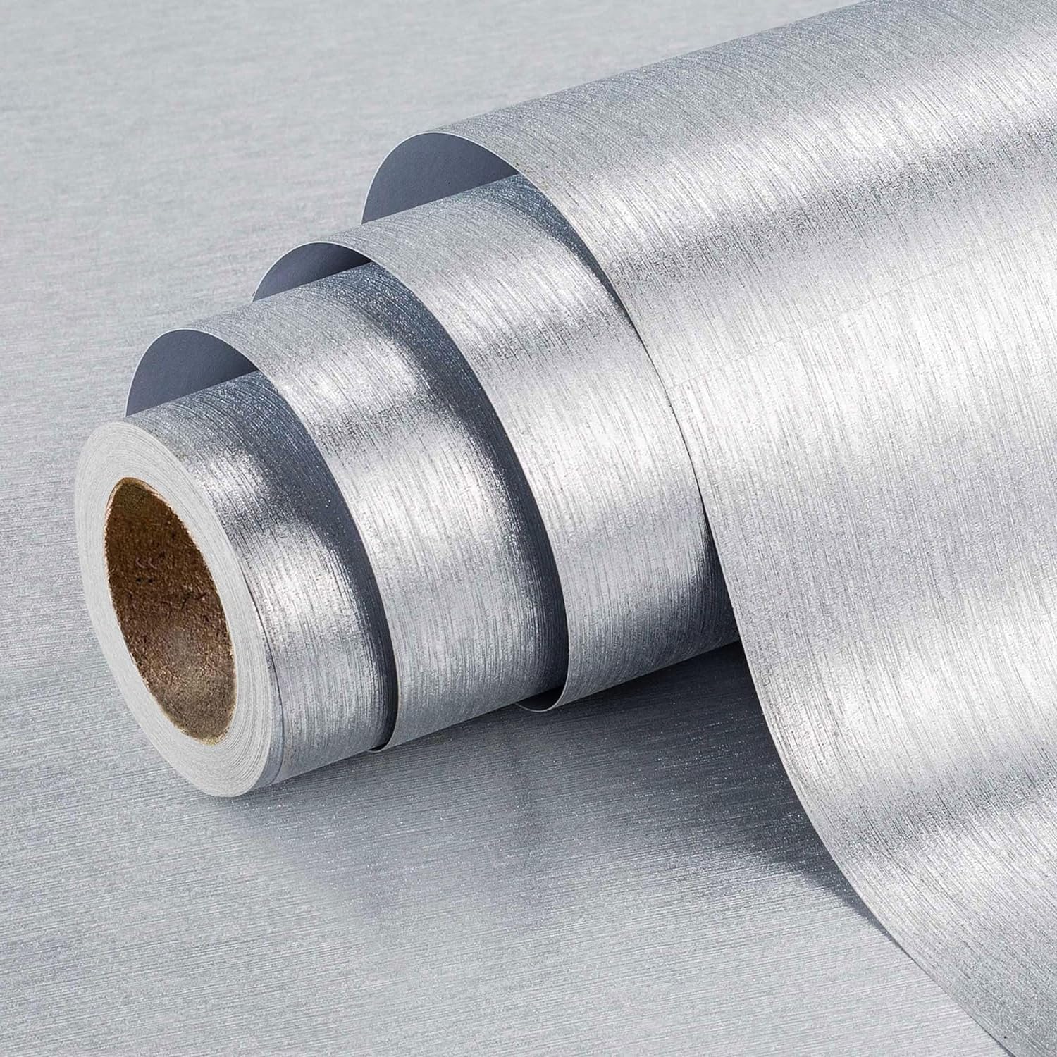 Amazon.com: MAYPLUSS Mini Wrapping Paper Roll-17in x 16.5ft Silver ...